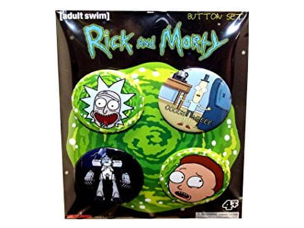Rick and Morty - Button Set - Walmart.com