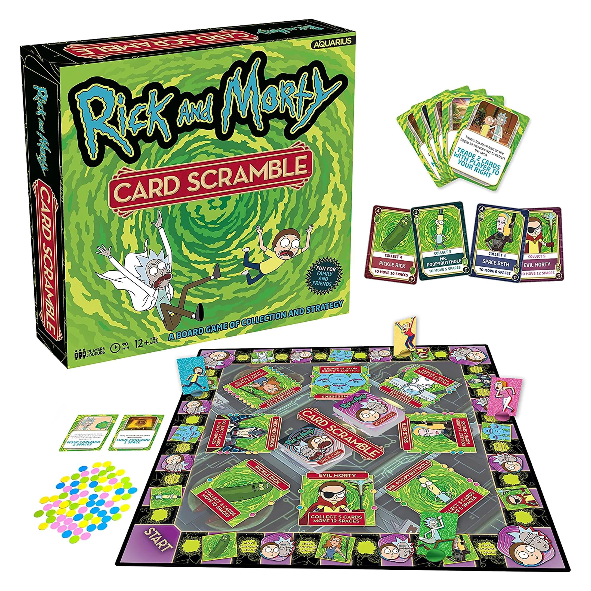 Rick and Morty Card Scramble Board Game - Walmart.com
