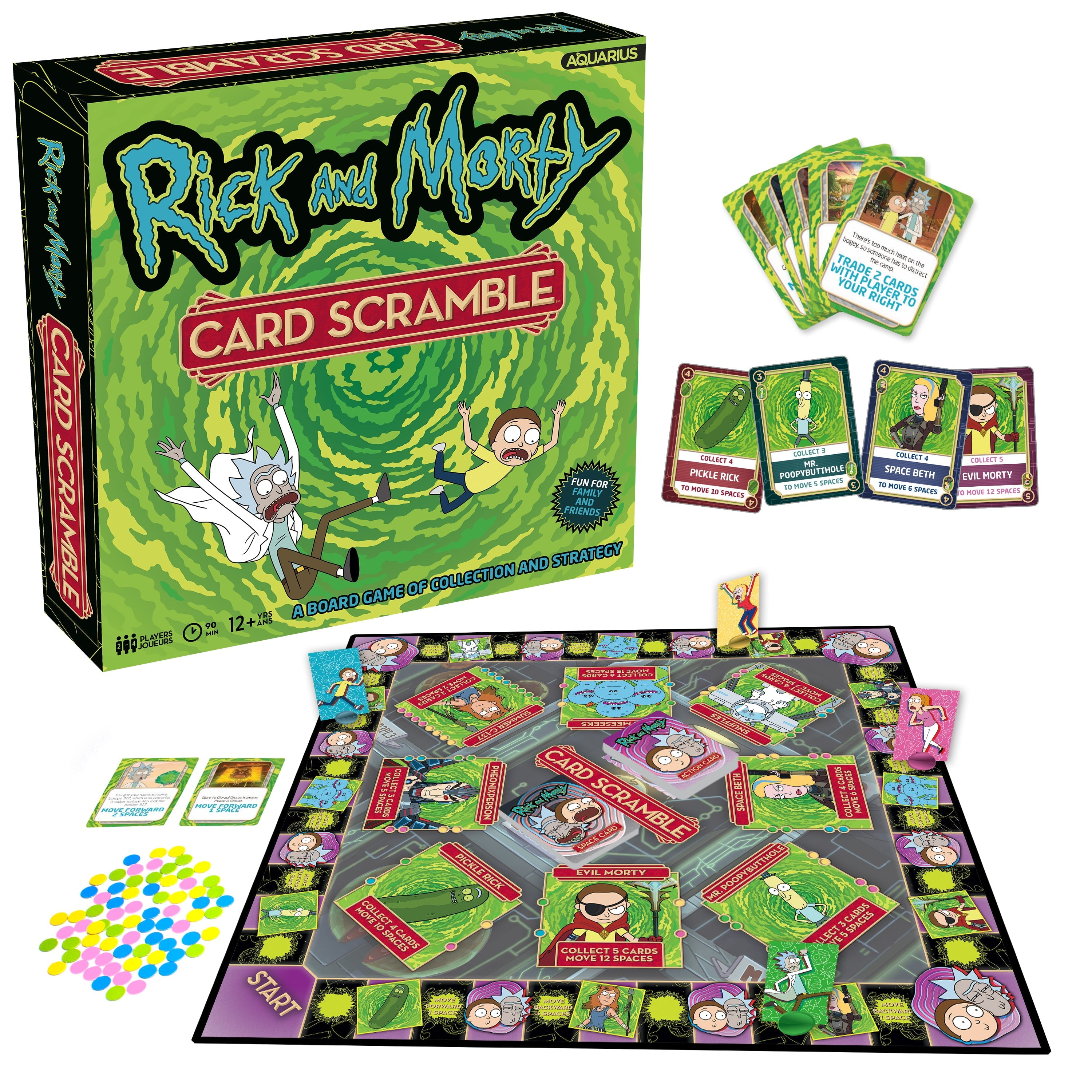Rick and Morty Card Scramble Board Game - Walmart.com