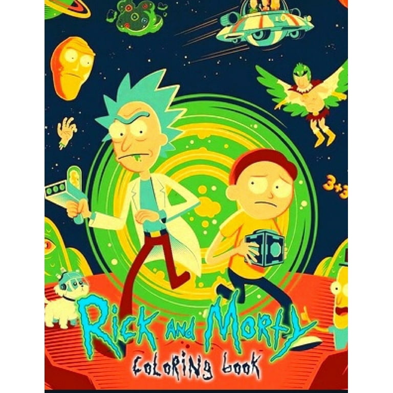 coloring pages rick and morty