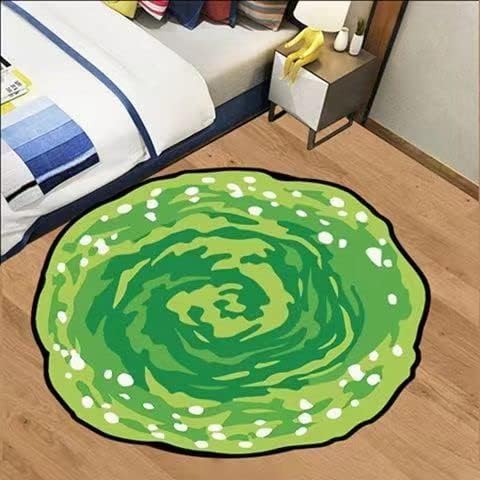 Rick and Morty Computer Chair Mat for Bedroom Green Living Room Rick ...