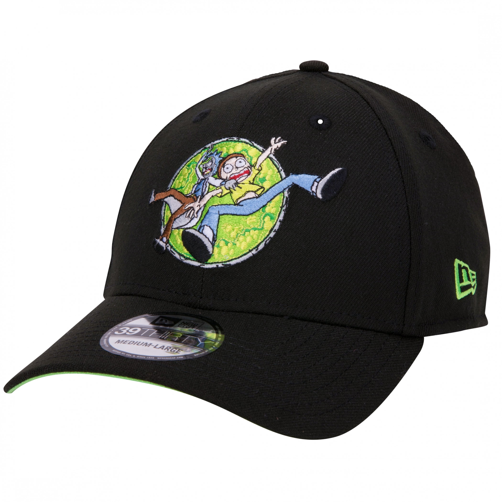 Rick and Morty Escape Through The Portal New Era 39Thirty Fitted Hat ...