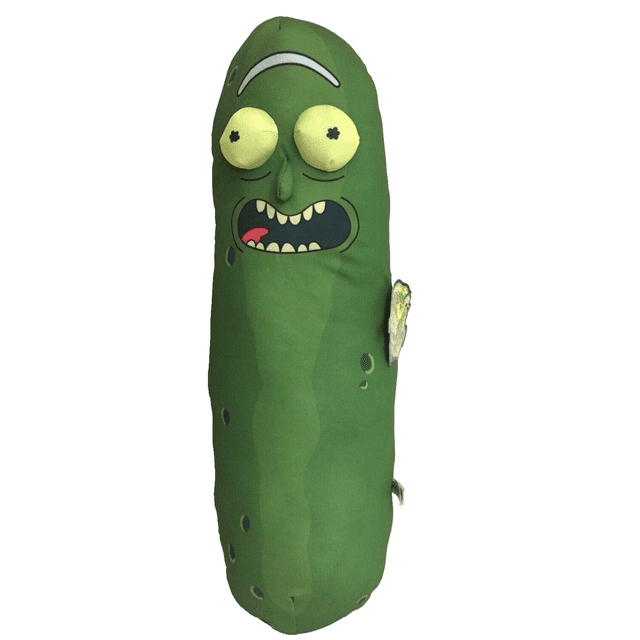 Rick and Morty Giant 19 inch Green Pickle Rick Plushie, Big Stuffed ...
