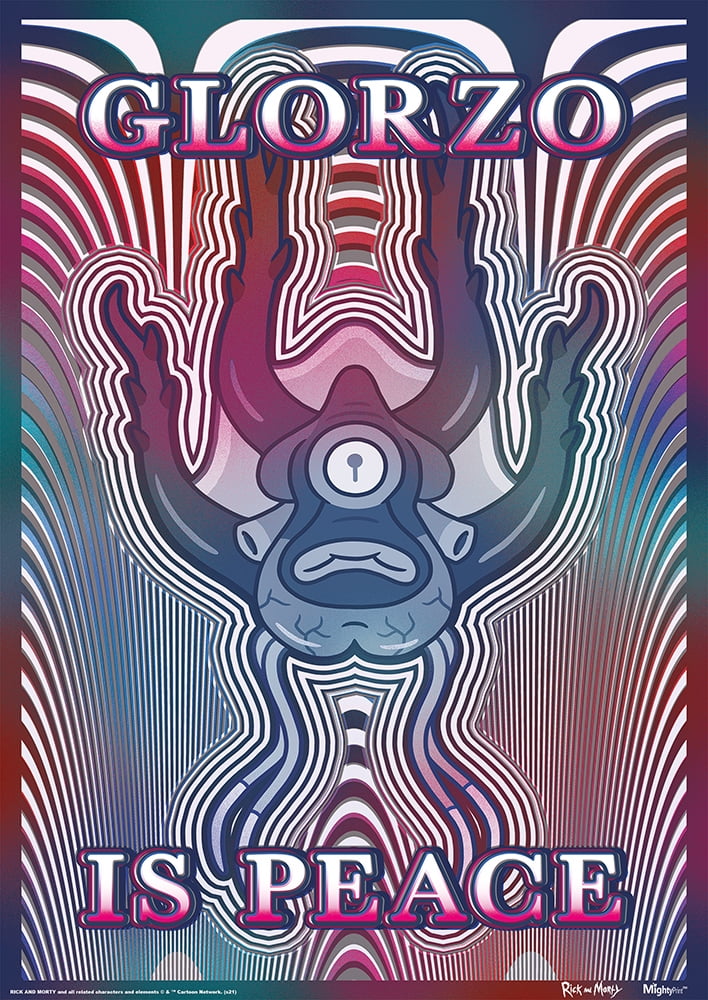 Rick and Morty (Glorzo is Peace) MightyPrint™ Wall Art - Walmart.com