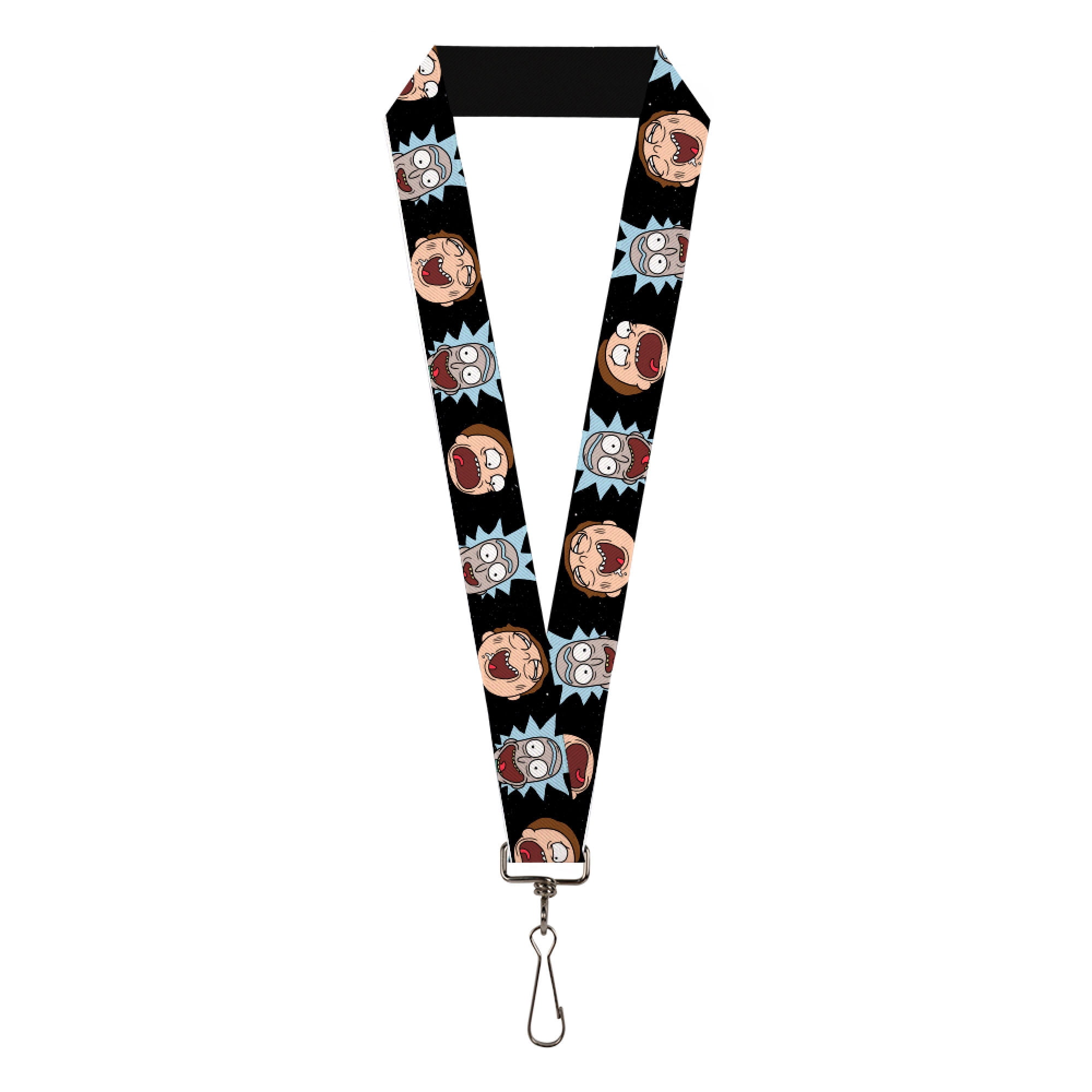 Rick and Morty Lanyard, Rick and Morty Expressions in Space, Elastic ...
