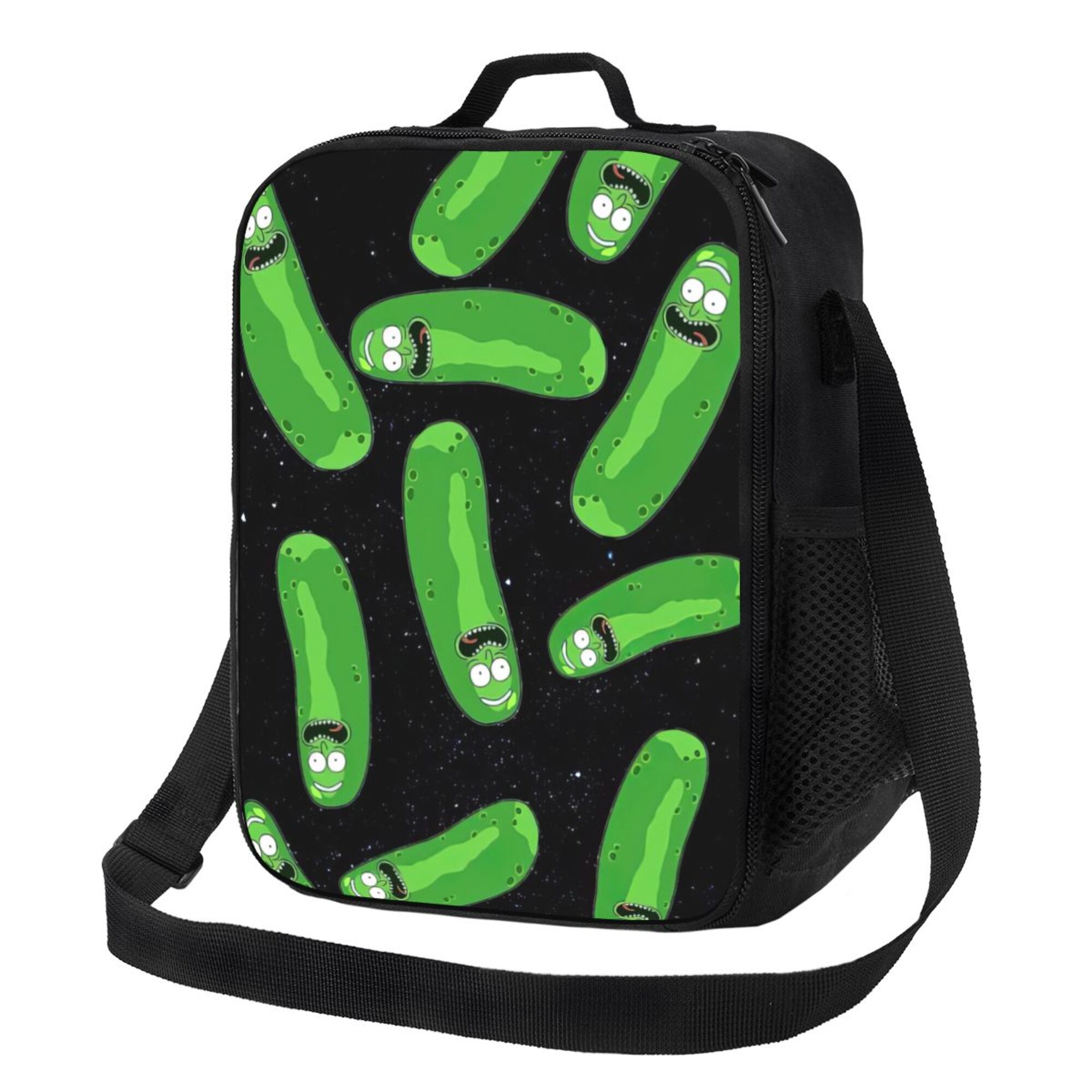 Rick and Morty Lunch Bag, Insulated Shoulder Lunch Box Reusable Tote ...