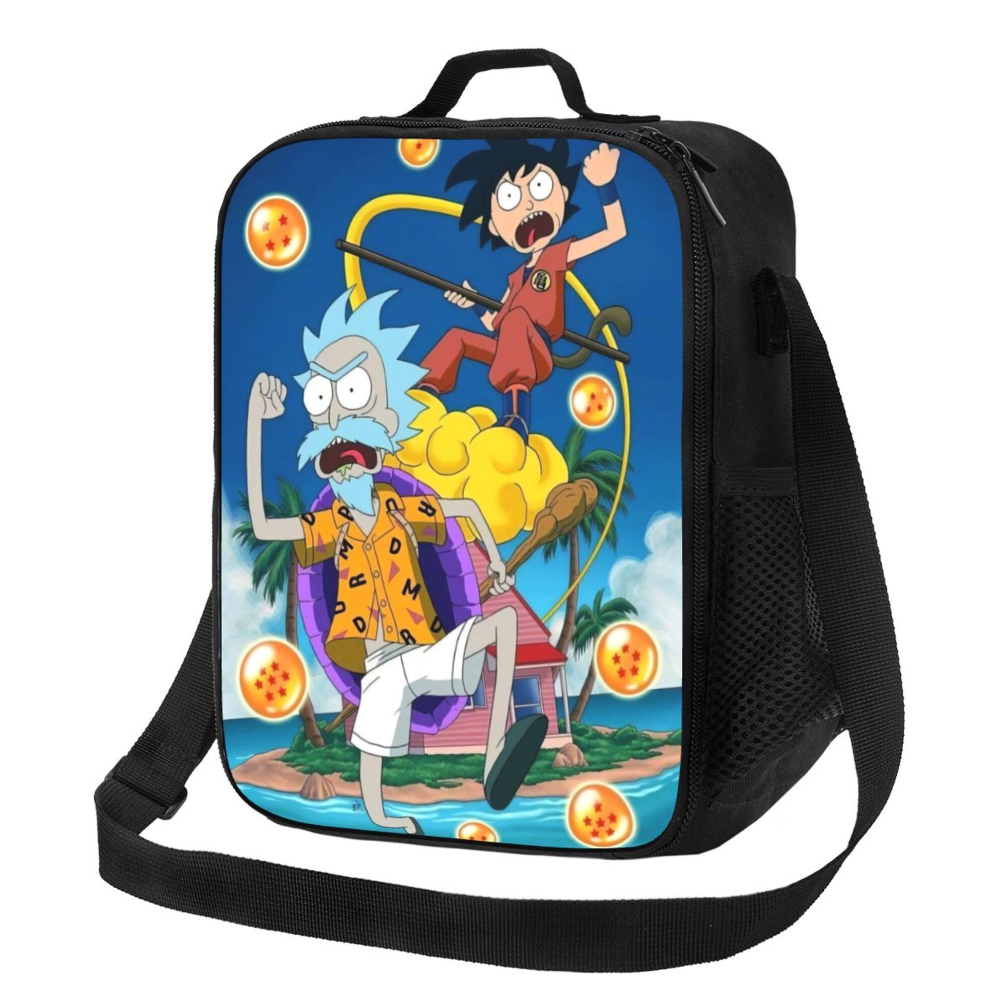 Rick and Morty Lunch Bag, Insulated Shoulder Lunch Box Reusable Tote ...