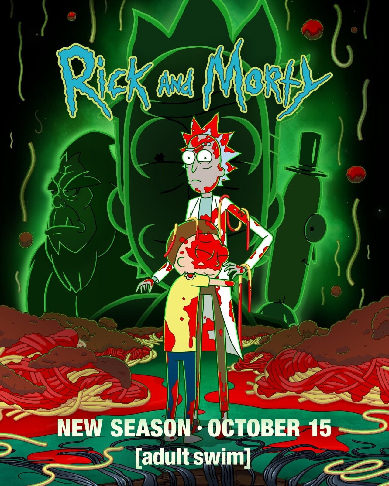 Rick and Morty Many versions! 24x36 Adult Swim Pickle Rick Cartoon ...