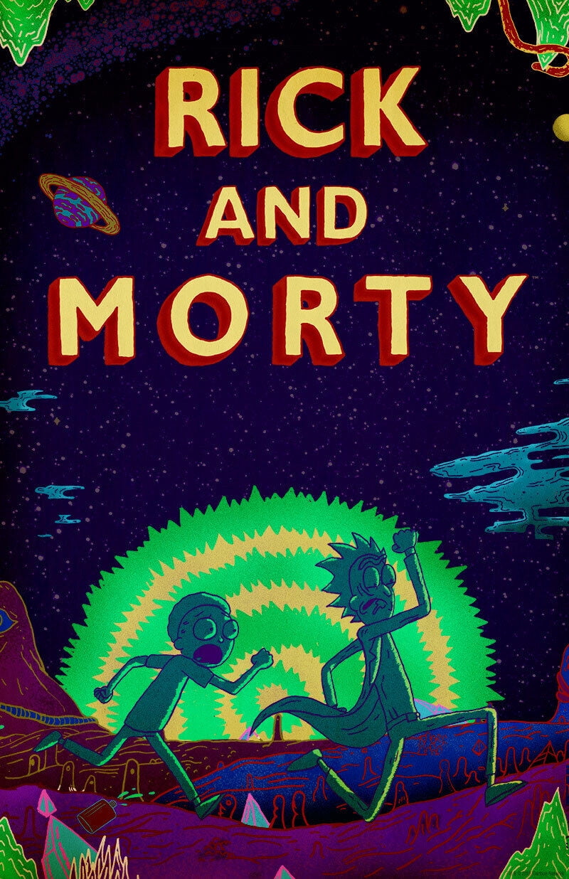 Rick and Morty Many versions! 24x36 Adult Swim Pickle Rick Cartoon ...