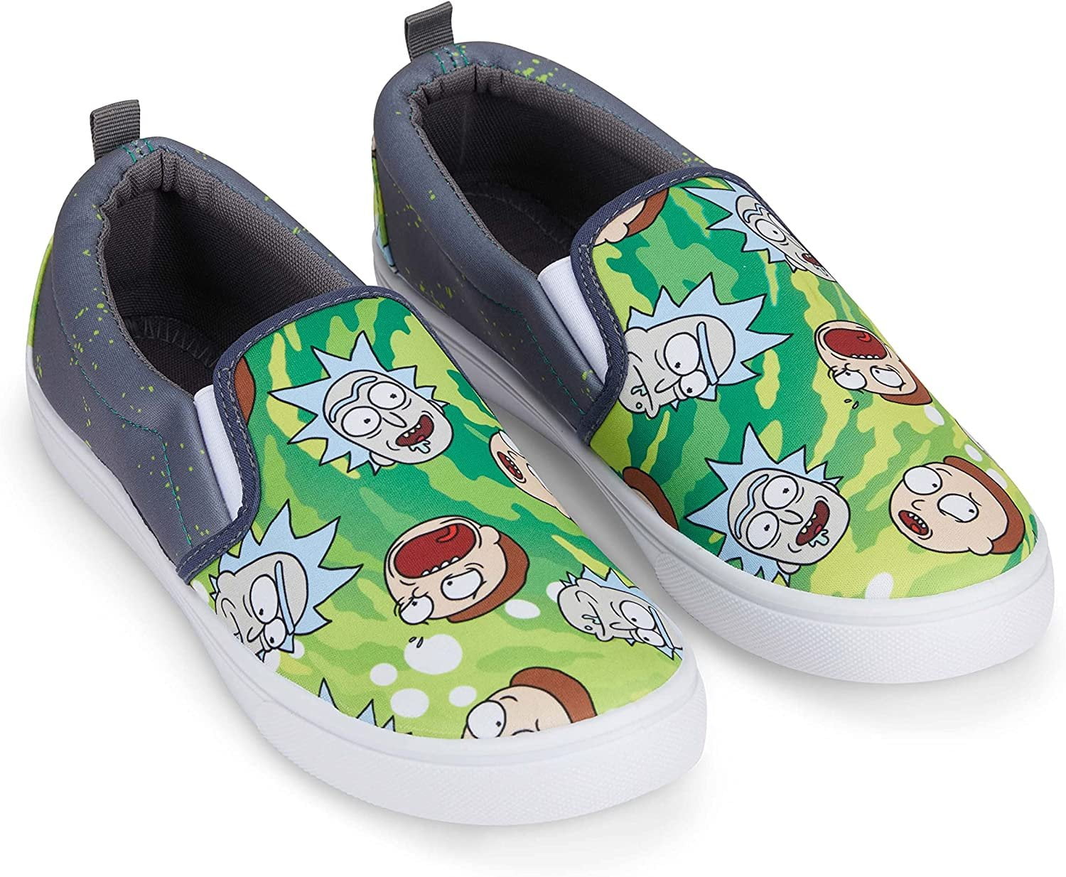 RICK AND MORTY Mens Shoes - Mens Slip On Sneakers - Rick & Morty Canvas ...