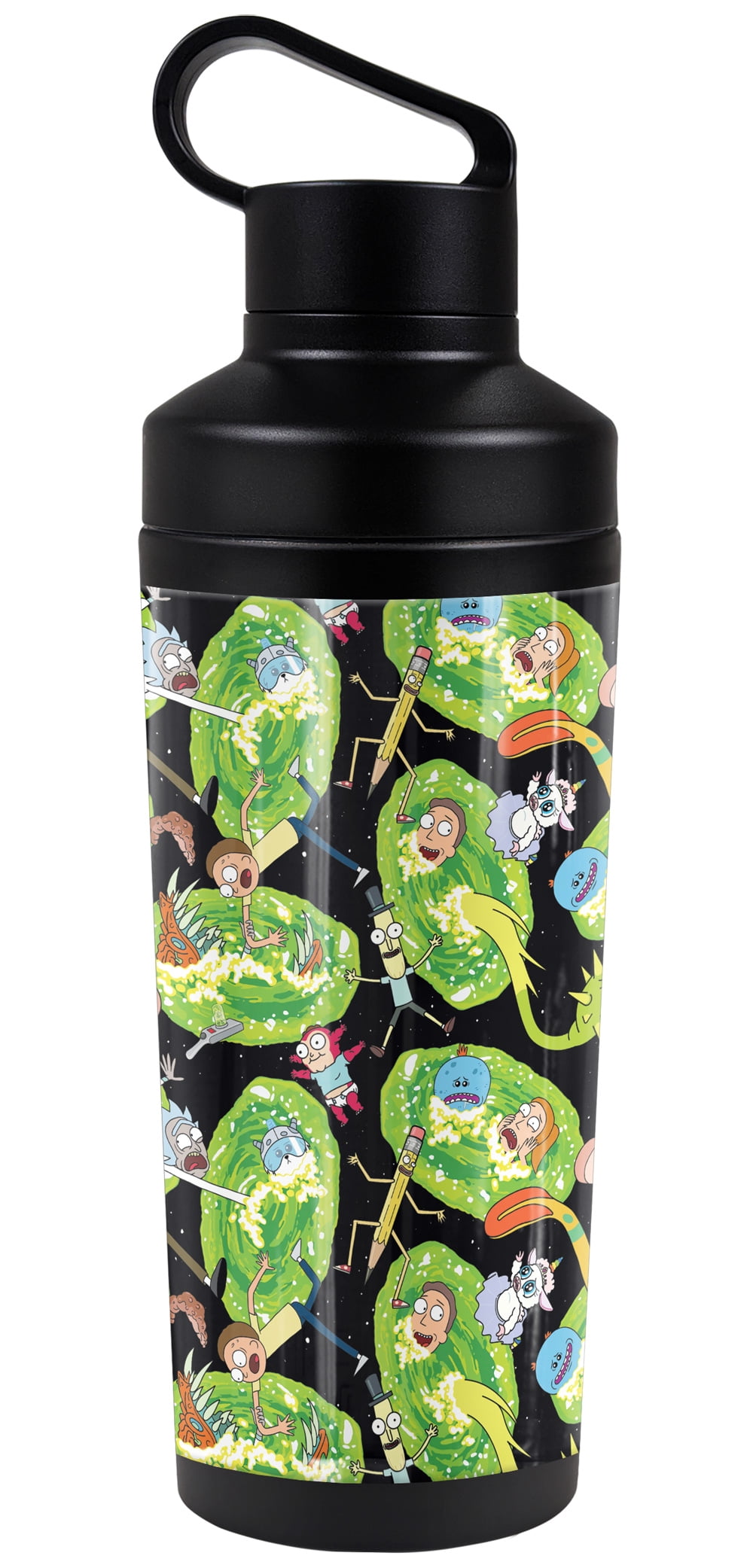 Rick and Morty Official Portal Mayhem 18 oz Insulated Water Bottle ...