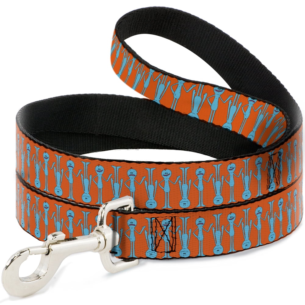 Rick and Morty Pet Leash, Dog Leash, Mr. Meeseeks Poses Flip Orange, 6 ...