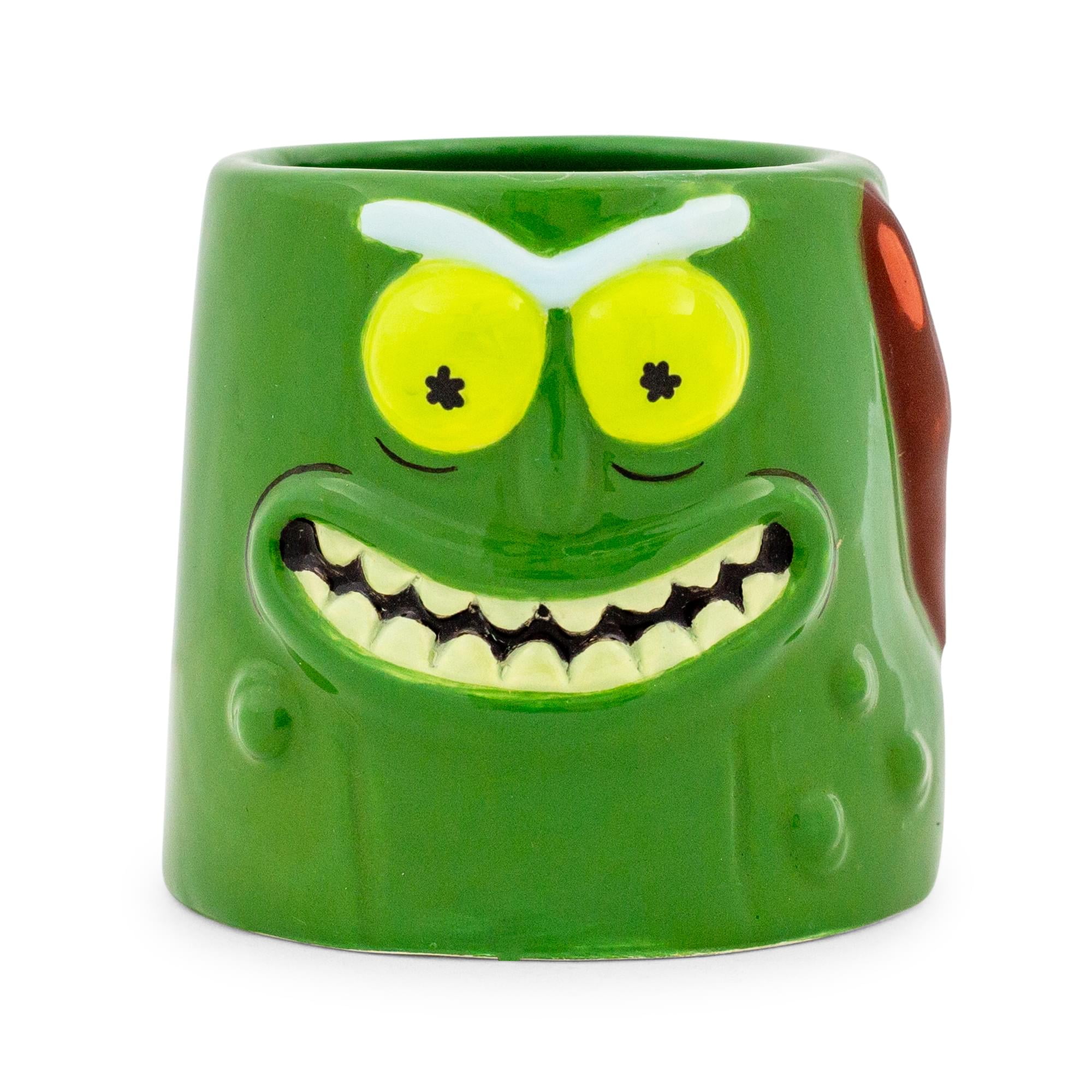 Rick and Morty Pickle Rick Sculpted Ceramic Mini Shot Glass | Holds 2 ...