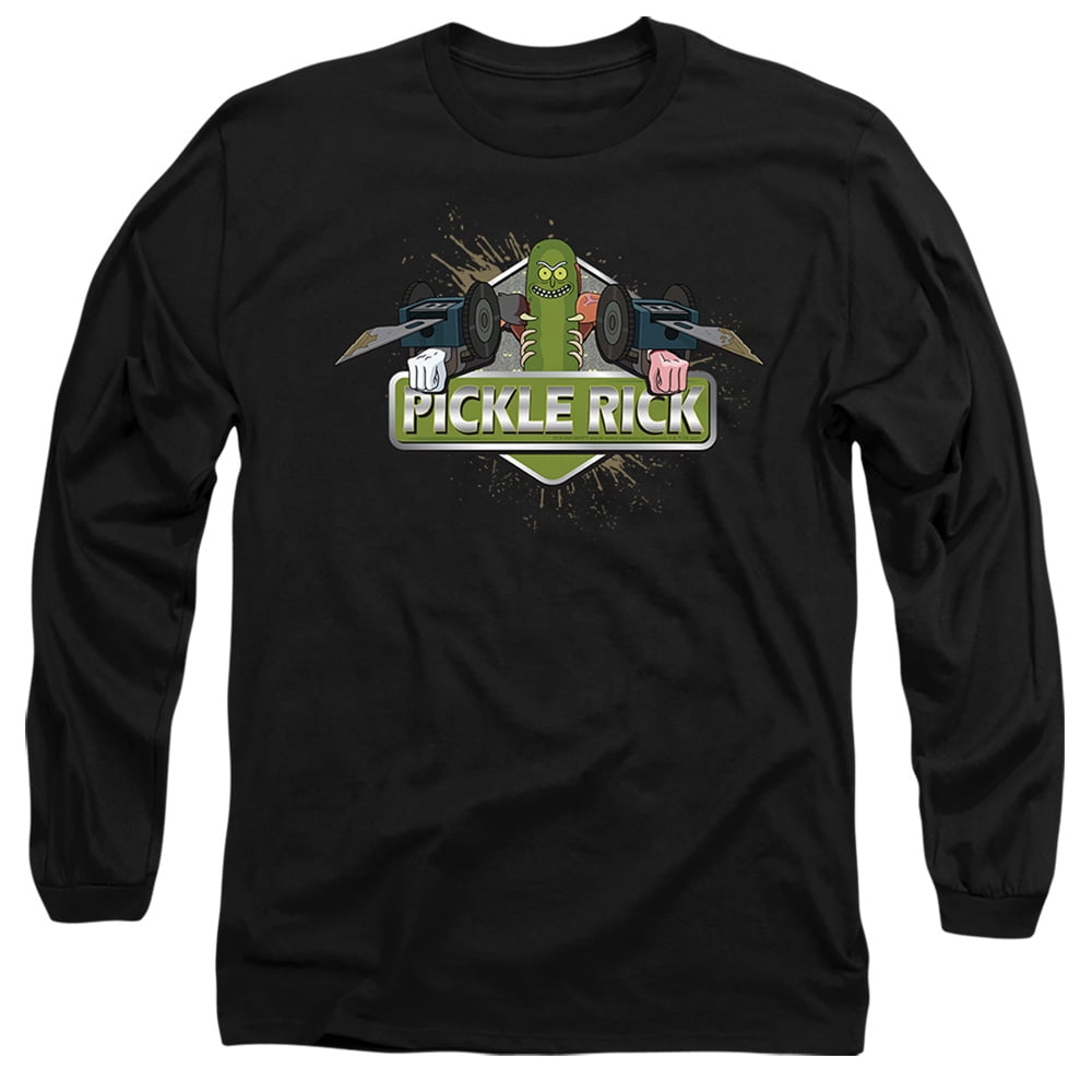 Rick and Morty Pickle Rick Unisex Adult Long-Sleeve T Shirt, Pickle Rick, Medium - Walmart.com