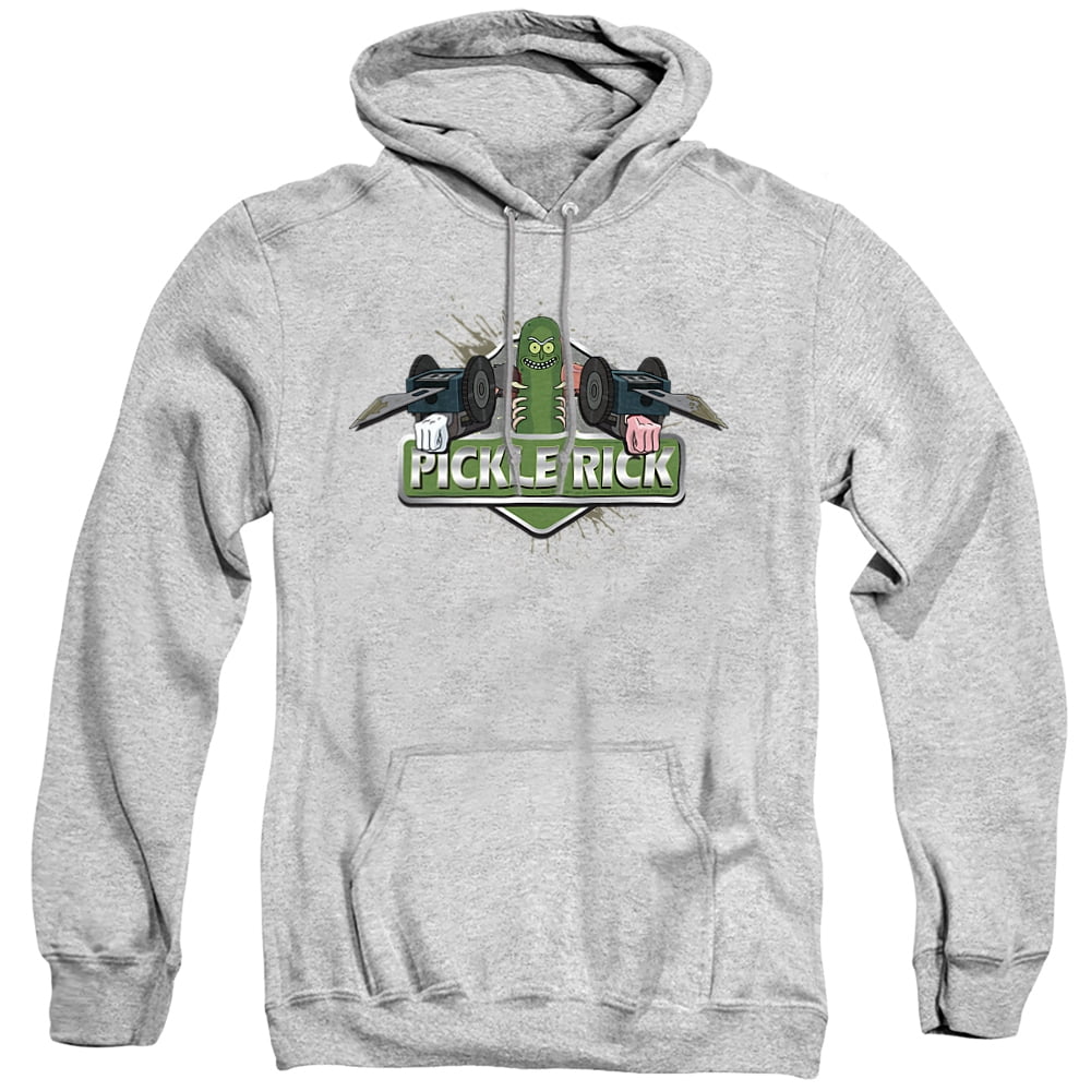 Rick and Morty Pickle Rick Unisex Adult Pull-Over Hoodie, Athletic ...