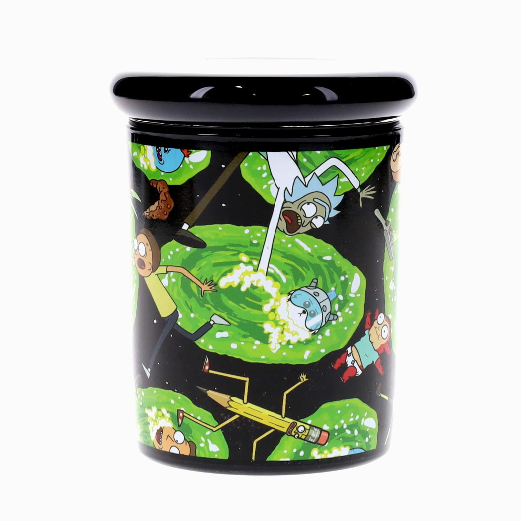 Rick and Morty Portal 6 Ounce Glass Jar with Lid - Walmart.com