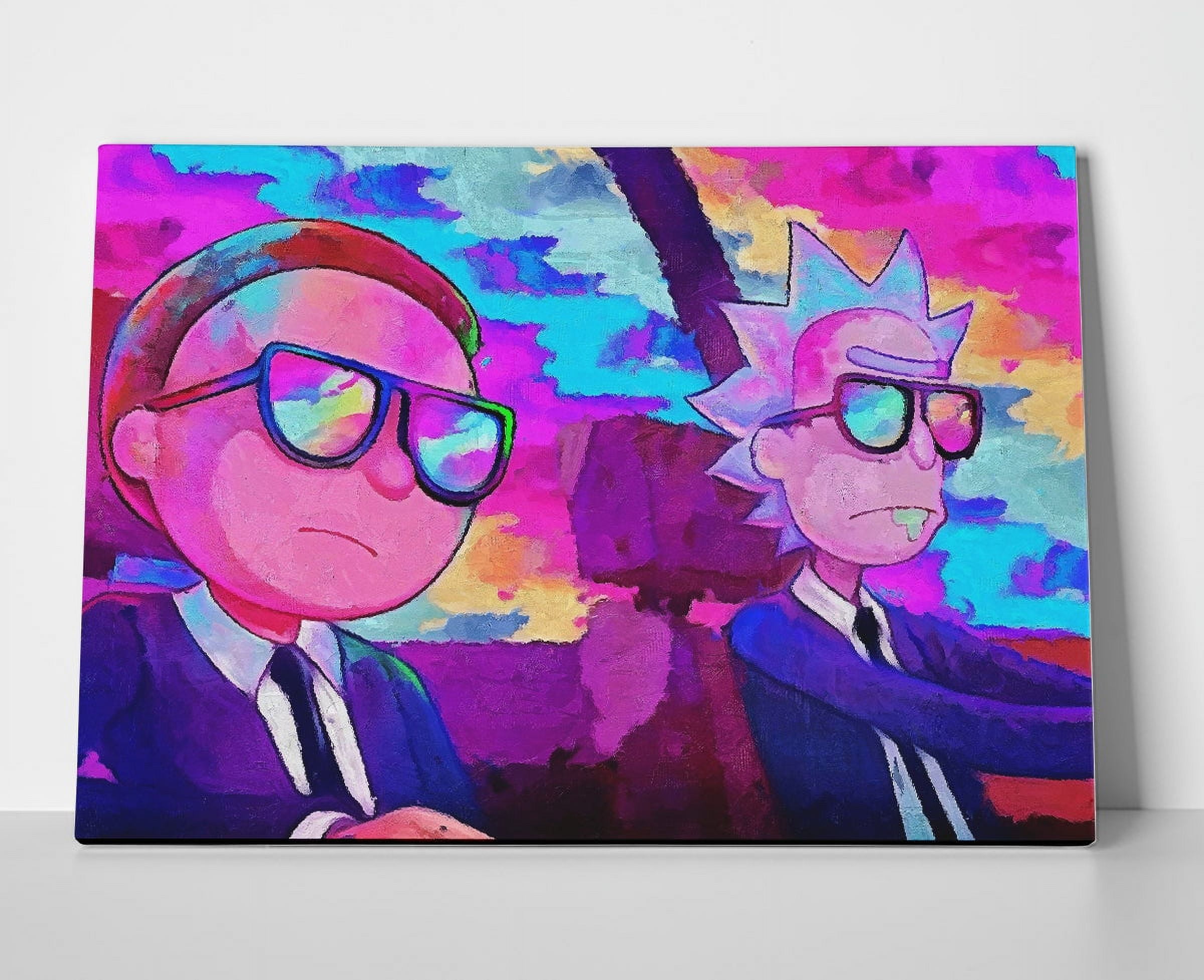 Rick and Morty Poster or Wrapped Canvas - Walmart.com
