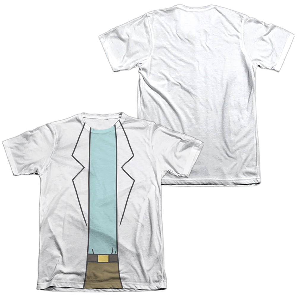 Rick and Morty Rick Lab Coat (Front/Back Print) Unisex Adult Poly ...