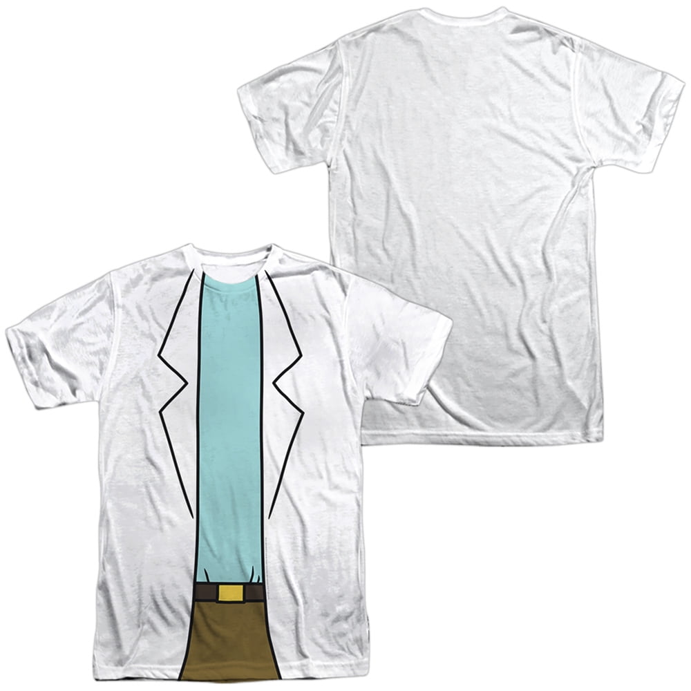 Rick and Morty Rick Lab Coat (Front/Back Print) Unisex Adult Sublimated ...