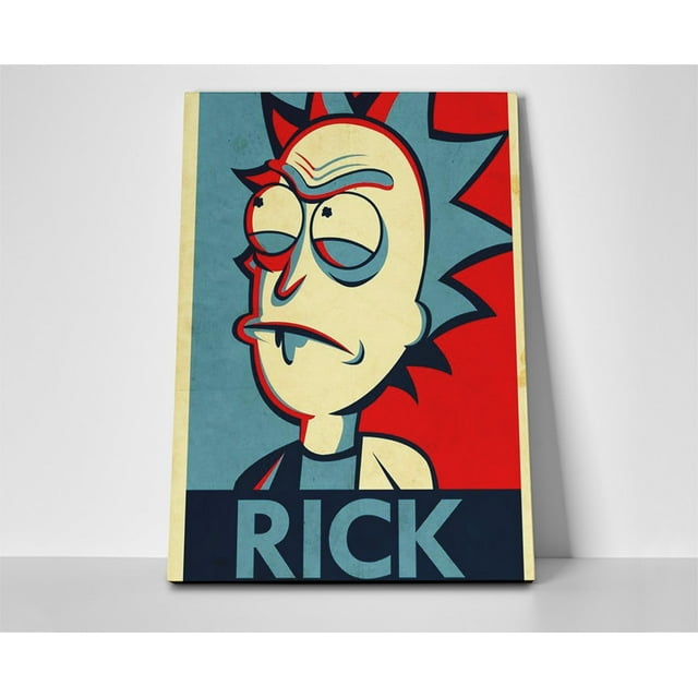Rick and Morty Rick Poster or Wrapped Canvas - Walmart.com