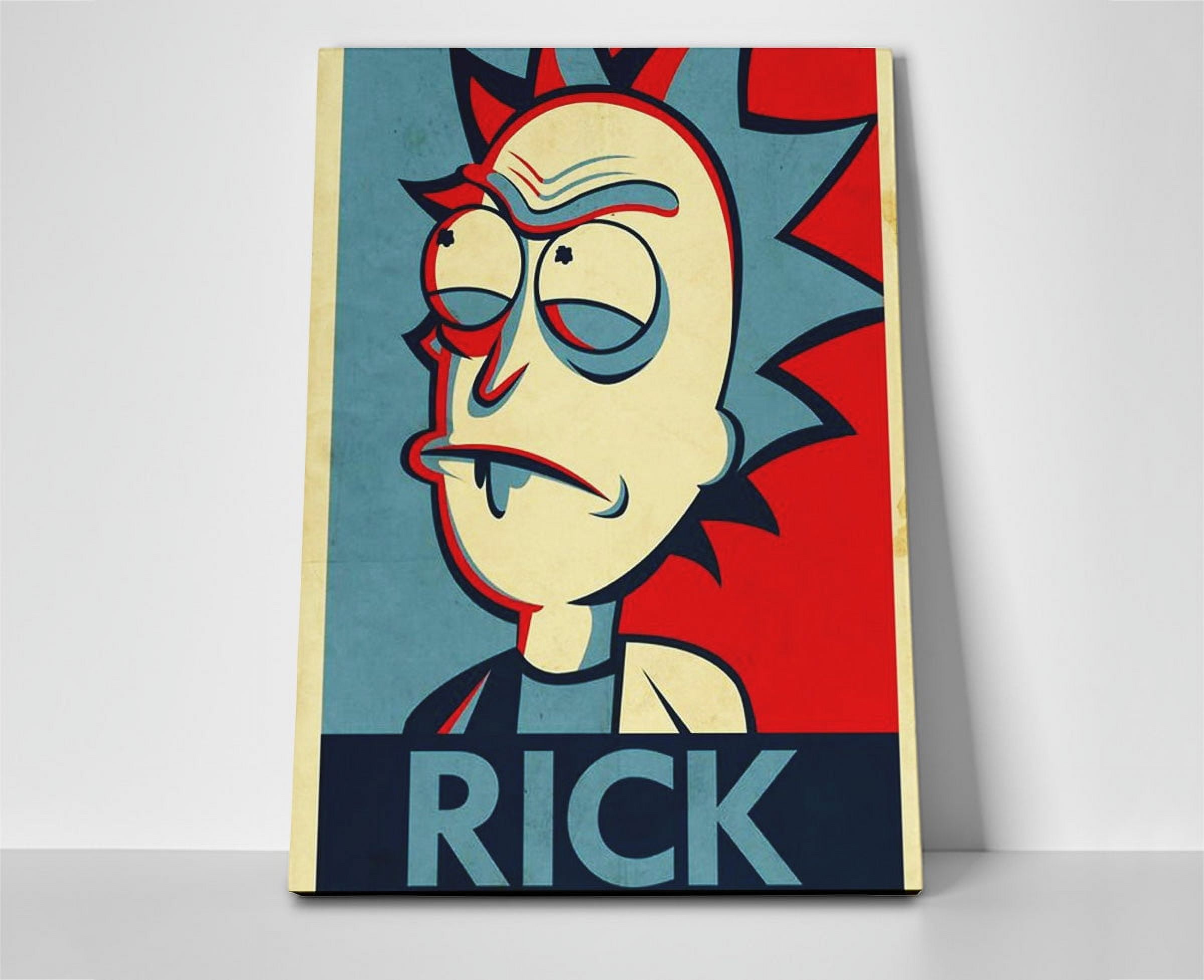Rick and Morty Rick Poster or Wrapped Canvas - Walmart.com