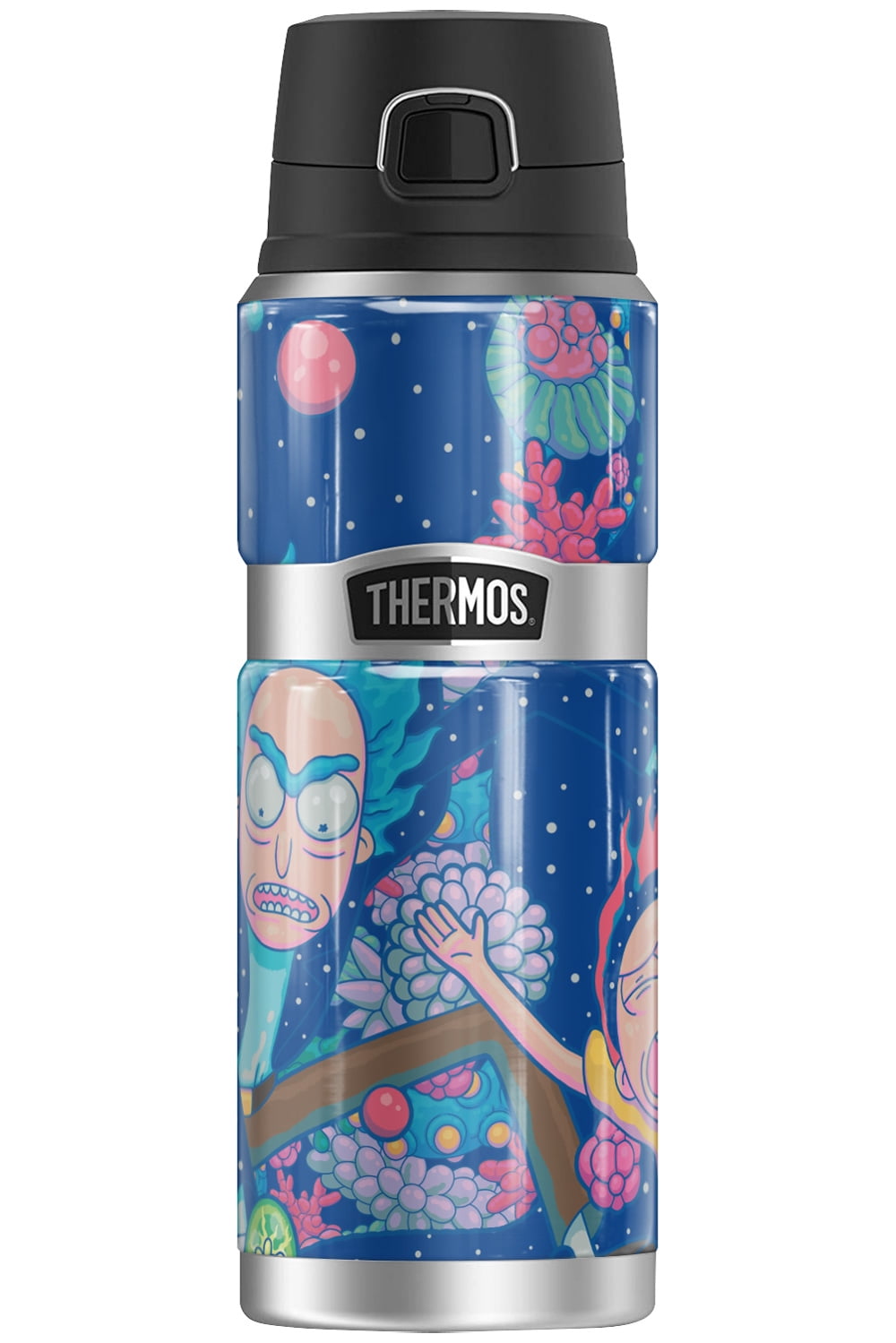 Rick and Morty Rick and Morty Organisms THERMOS STAINLESS KING Stainless Steel Drink Bottle ...