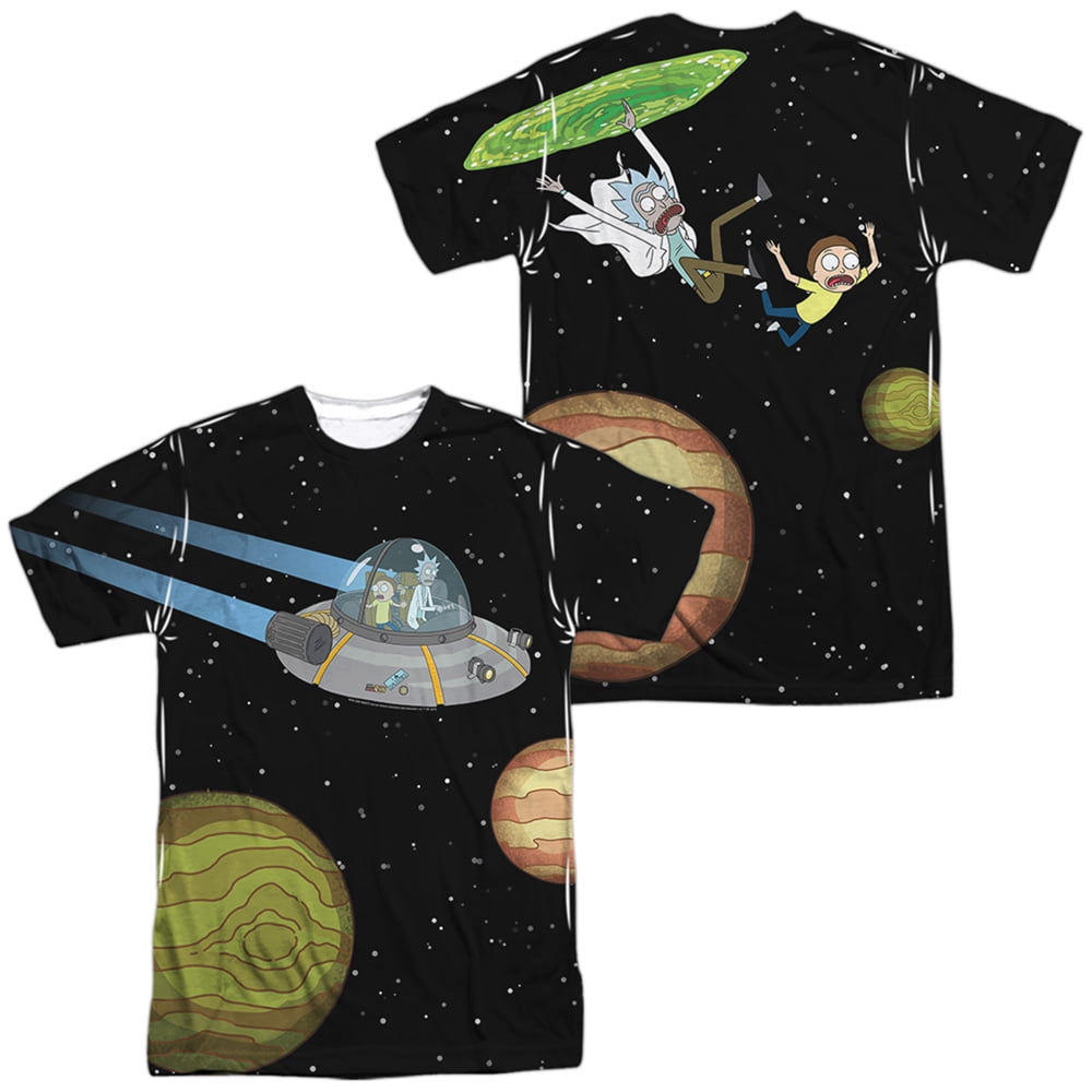 Rick and Morty Rick and Morty in Space (Front/Back Print) Unisex Adult ...