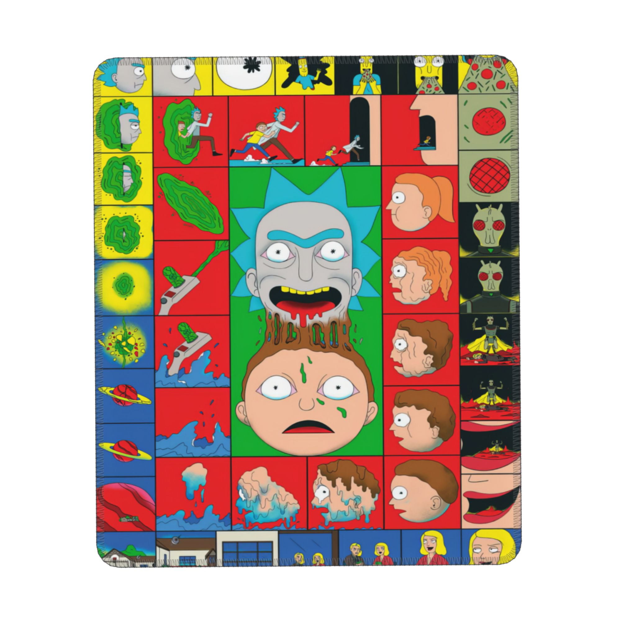 Rick and Morty Rubber Lock Edge Mouse Pad (Vertical) Office Mouse Pad ...