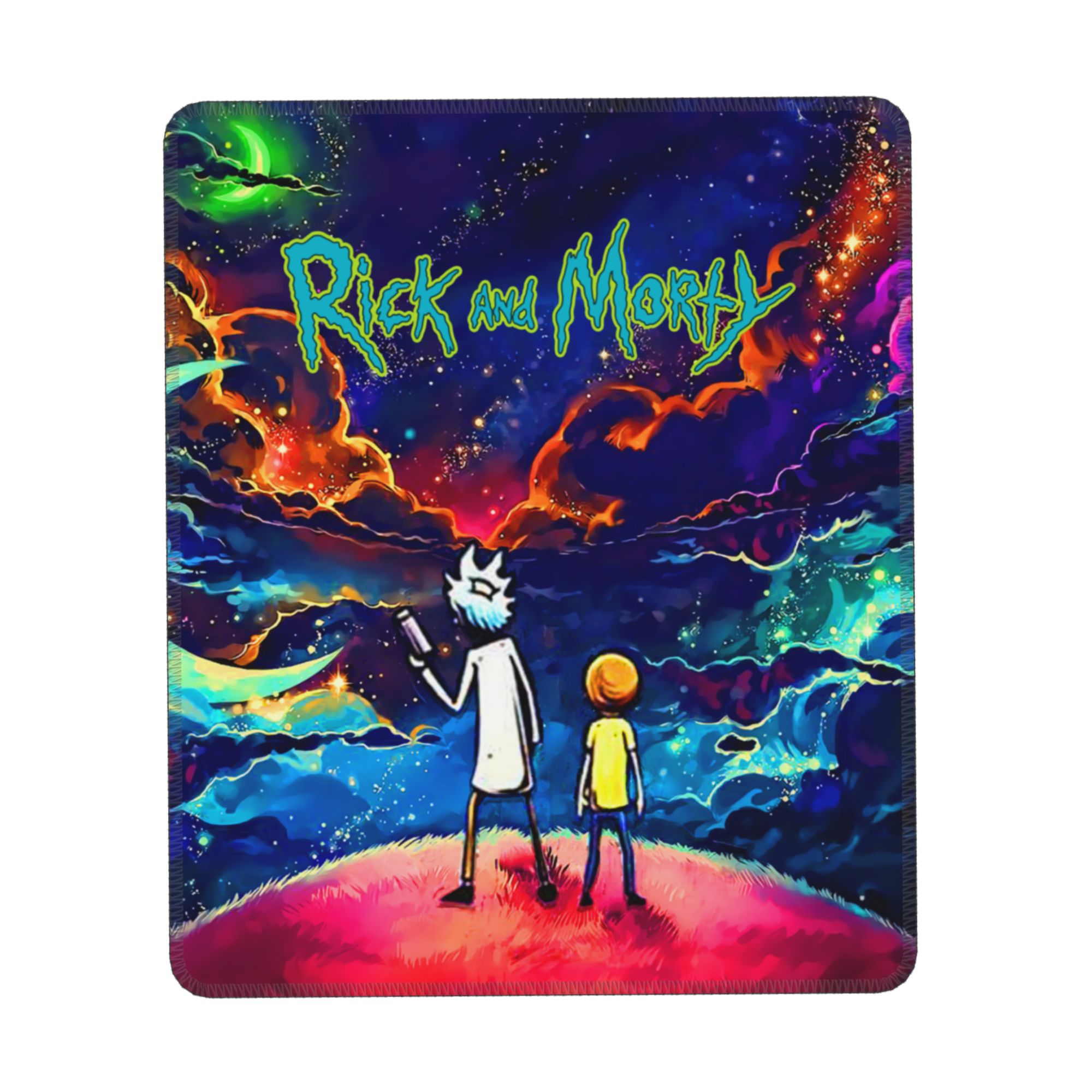 Rick and Morty Rubber Lock Edge Mouse Pad (Vertical) Office Mouse Pad ...