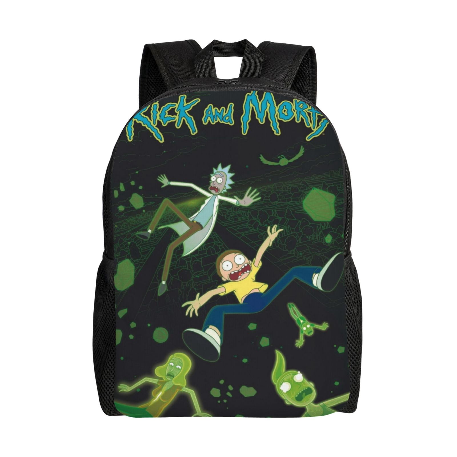 Rick and Morty Seasons Backpack Casual Adjustable Bookbag School Bag ...