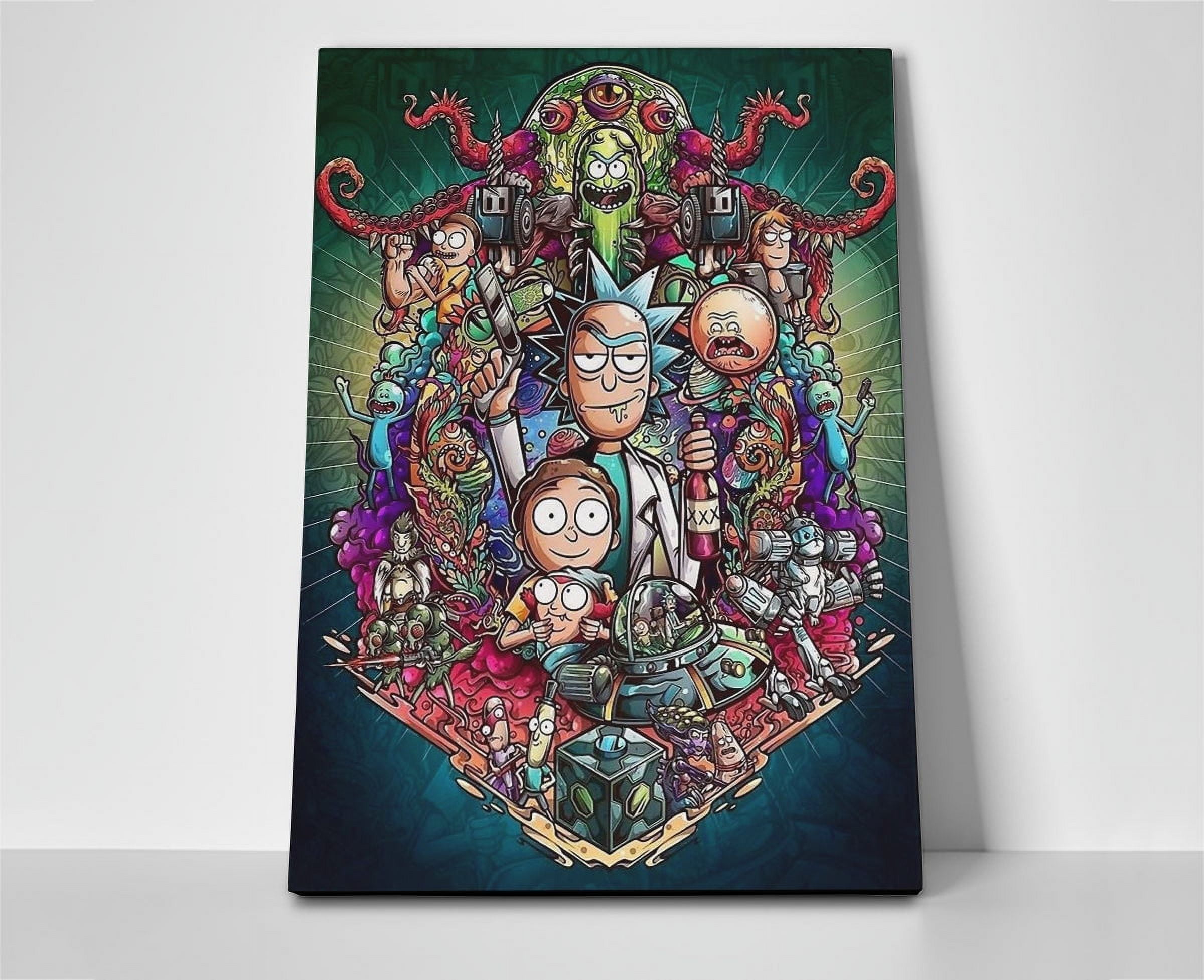 Rick and Morty Show Poster or Wrapped Canvas - Walmart.com