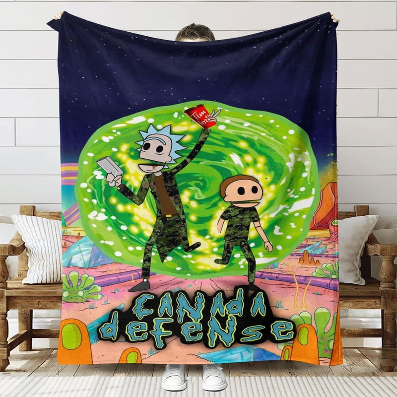 Rick and Morty Soft Cozy flannel blanket Gifts for Fans Lover Girls ...