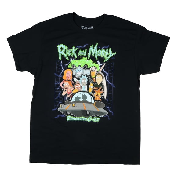 Rick and Morty T-Shirt Men's Dimension C-137 Logo Character Design ...
