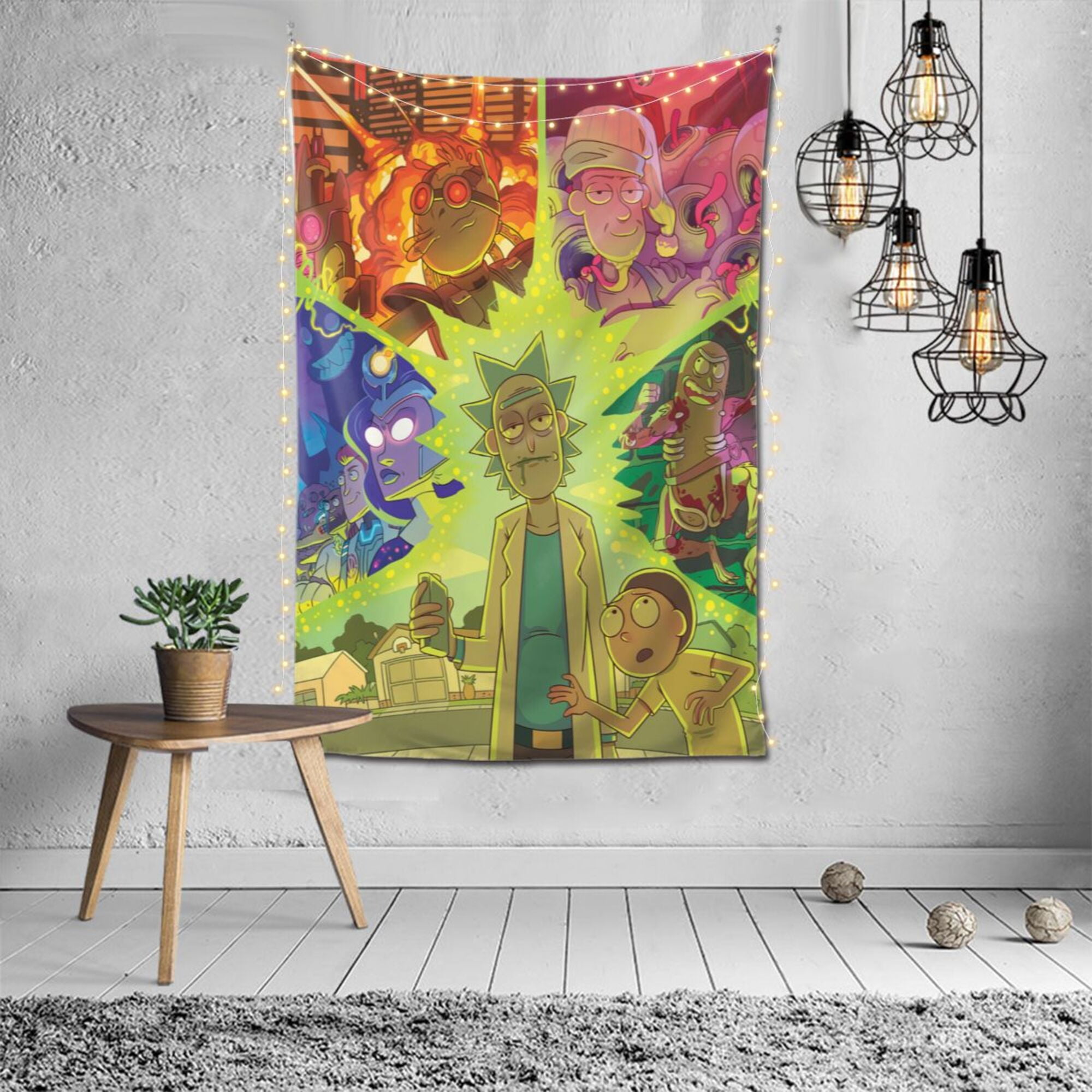 Rick and Morty Tapestry Aesthetic Cute Room Decor Tapestry Birthday ...