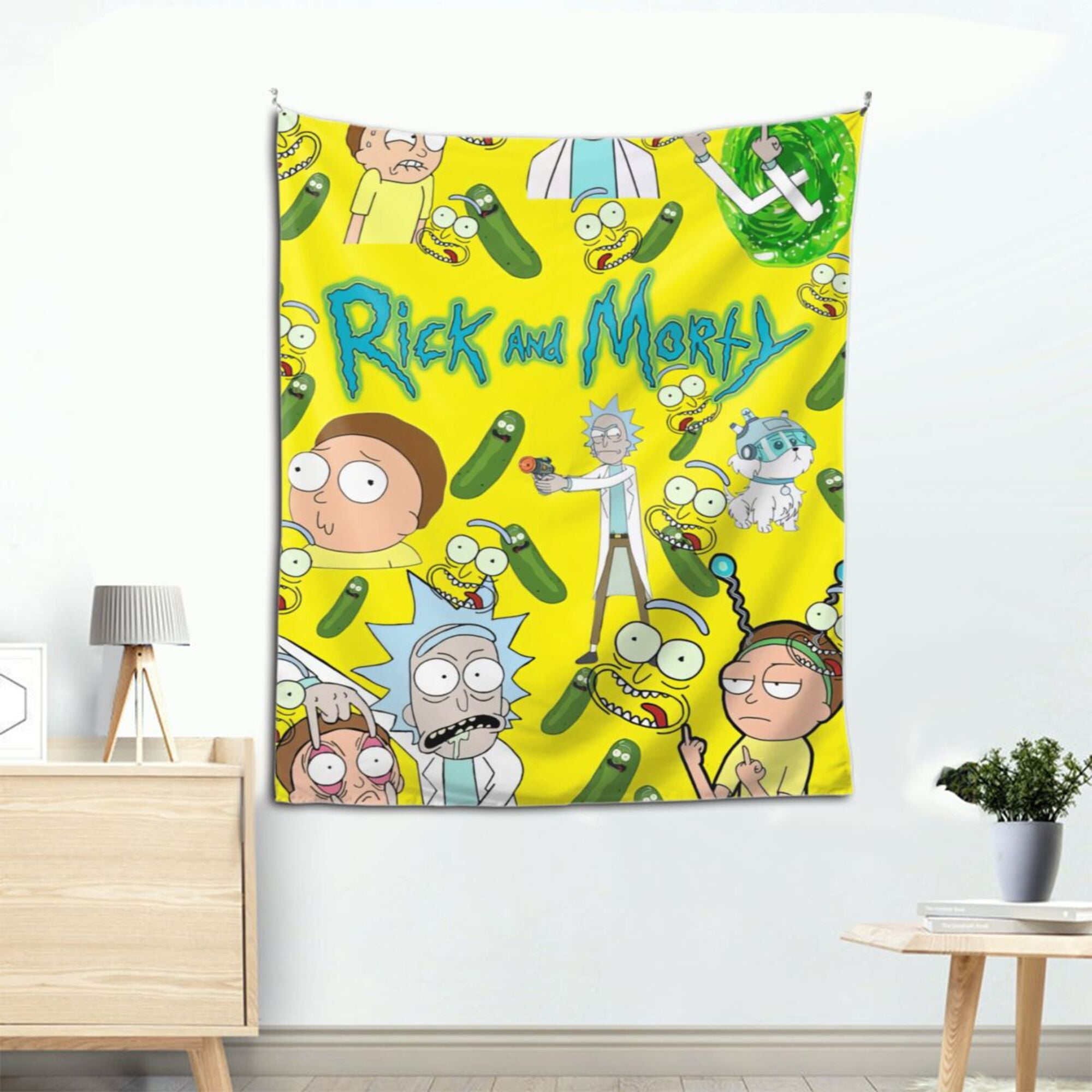 Rick and Morty Tapestry Aesthetic Cute Room Decor Tapestry Birthday ...
