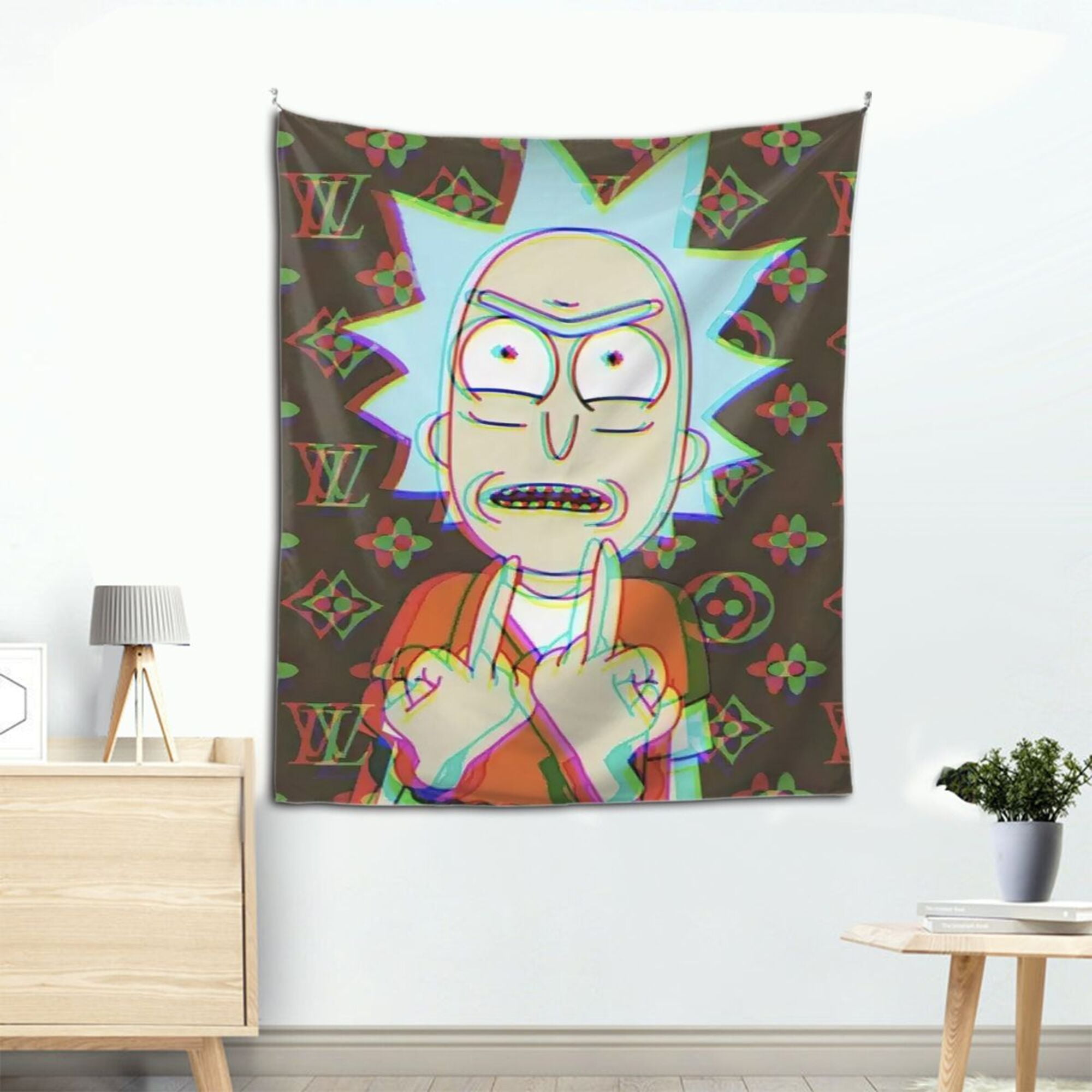 Rick and Morty Tapestry Aesthetic Cute Room Decor Tapestry Birthday ...