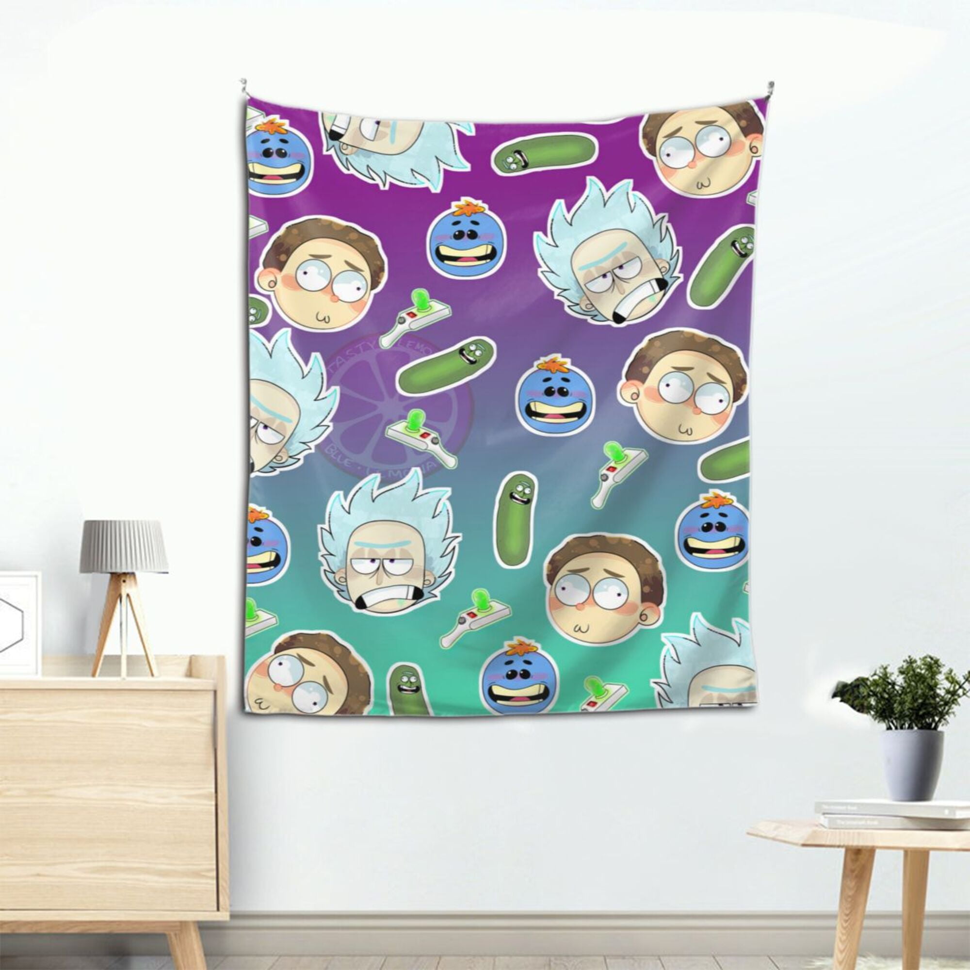 Rick and Morty Tapestry Aesthetic Cute Room Decor Tapestry Birthday ...