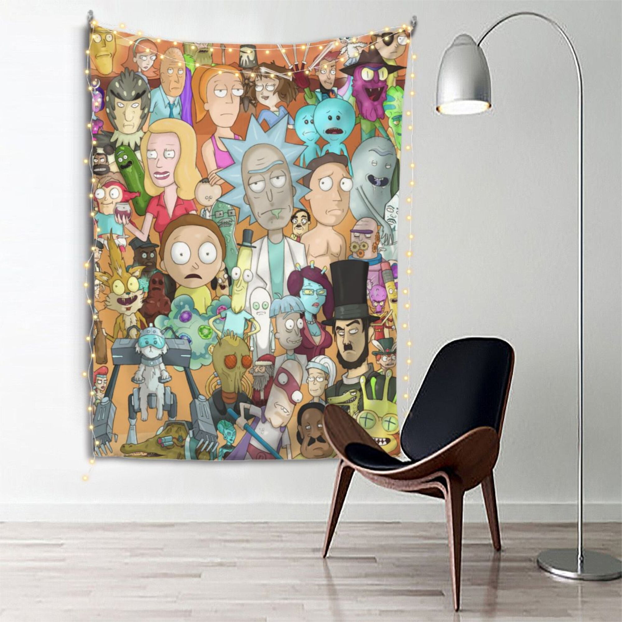 Rick and Morty Tapestry Aesthetic Cute Room Decor Tapestry Birthday ...