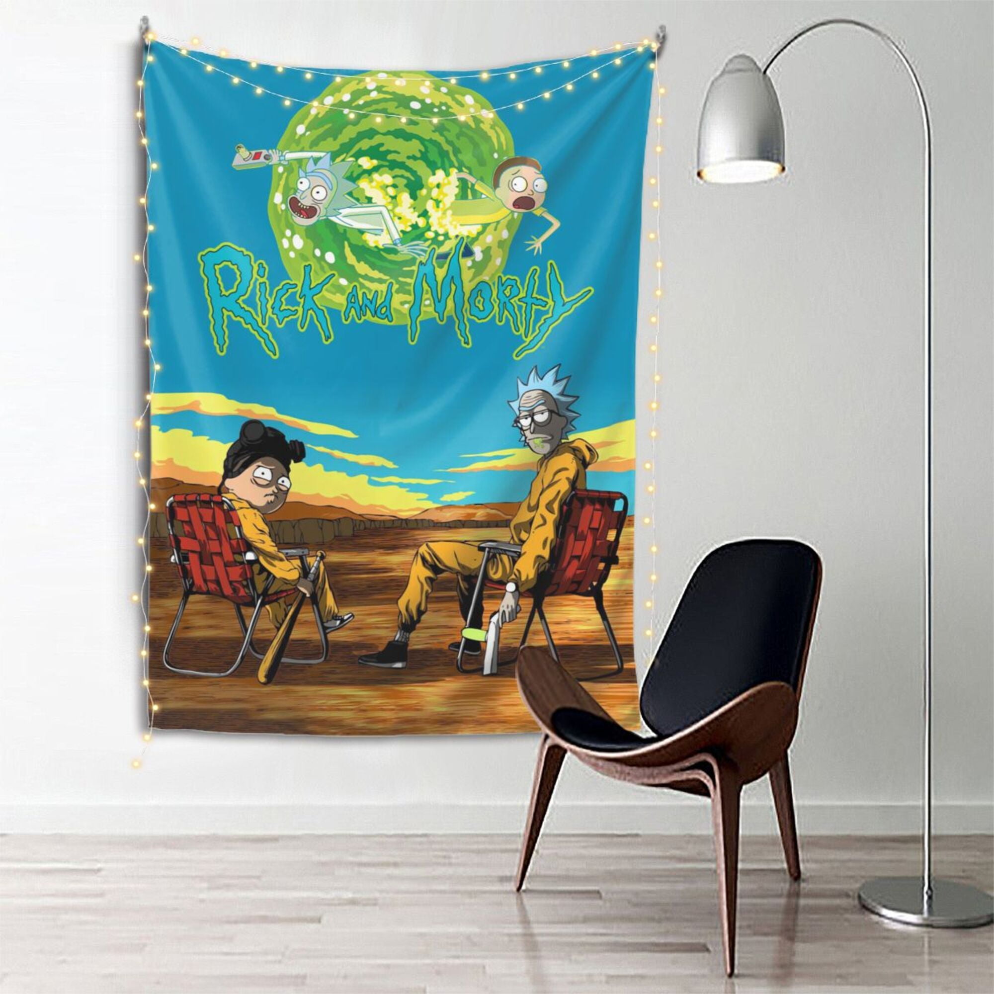 Rick and Morty Tapestry Aesthetic Cute Room Decor Tapestry Birthday ...