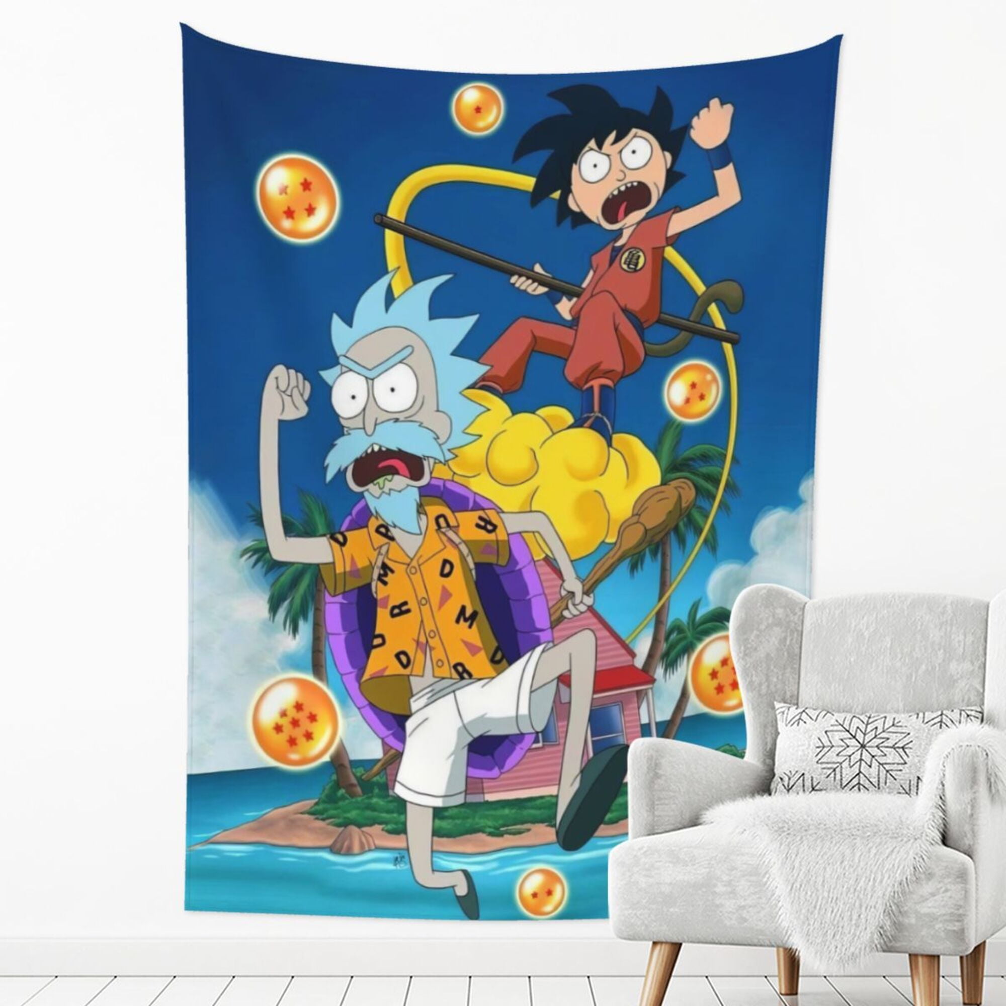 Rick and Morty Tapestry Aesthetic Cute Room Decor Tapestry Birthday ...