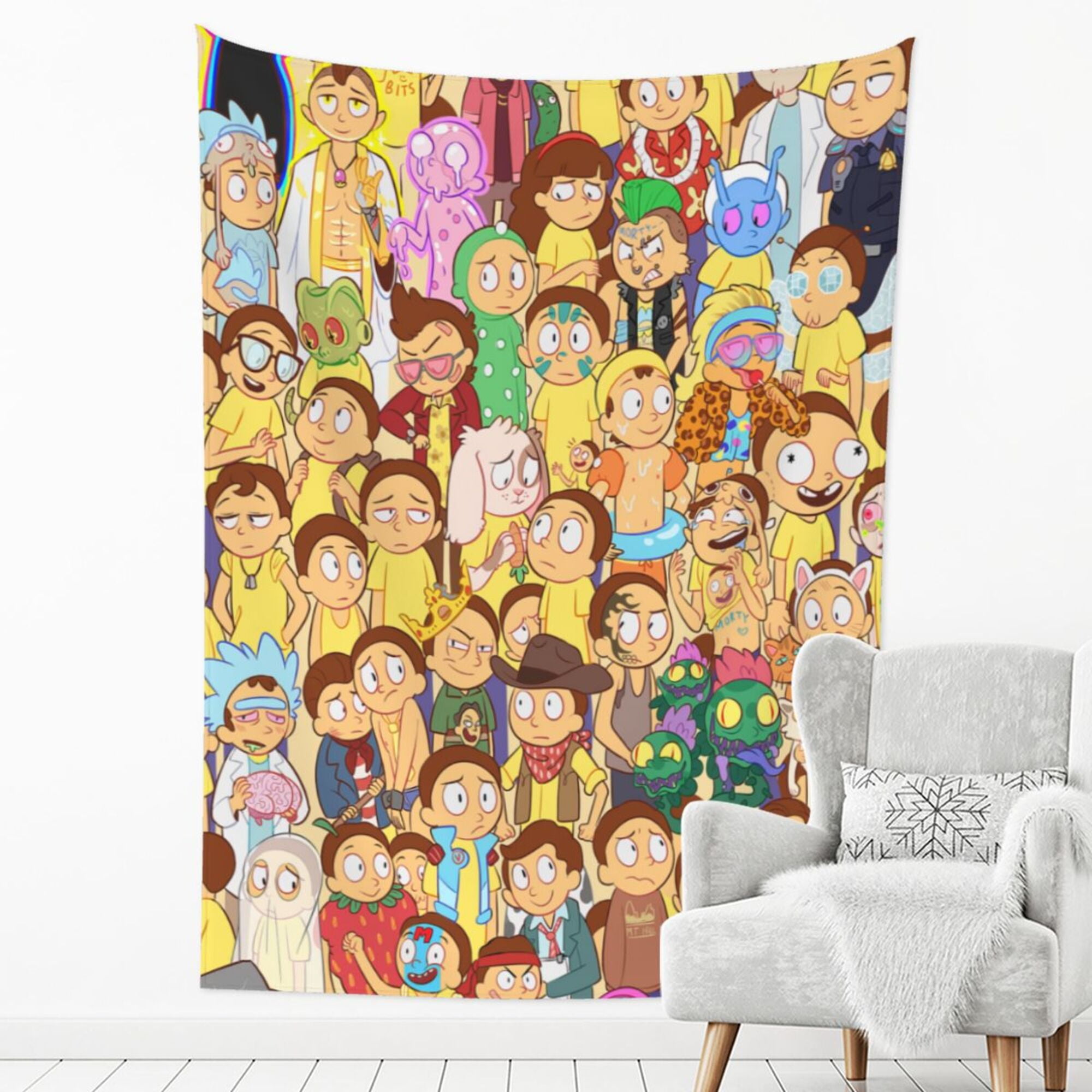 Rick and Morty Tapestry Aesthetic Cute Room Decor Tapestry Birthday ...