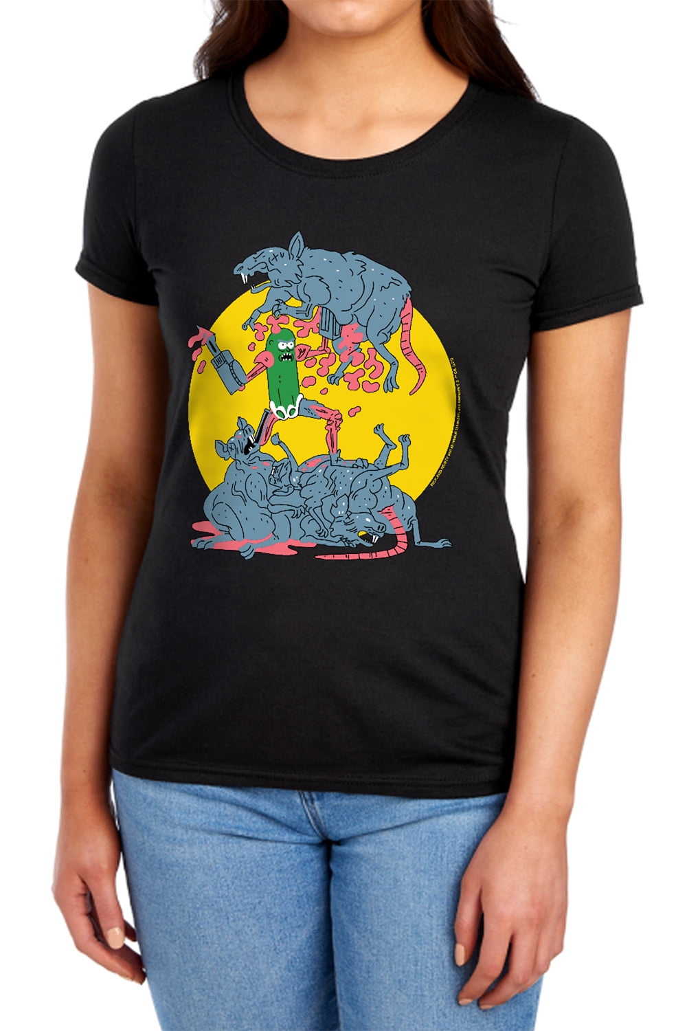 Rick and Morty The Adventures of Pickle Rick Women's T Shirt, The Adventures of Pickle Rick ...