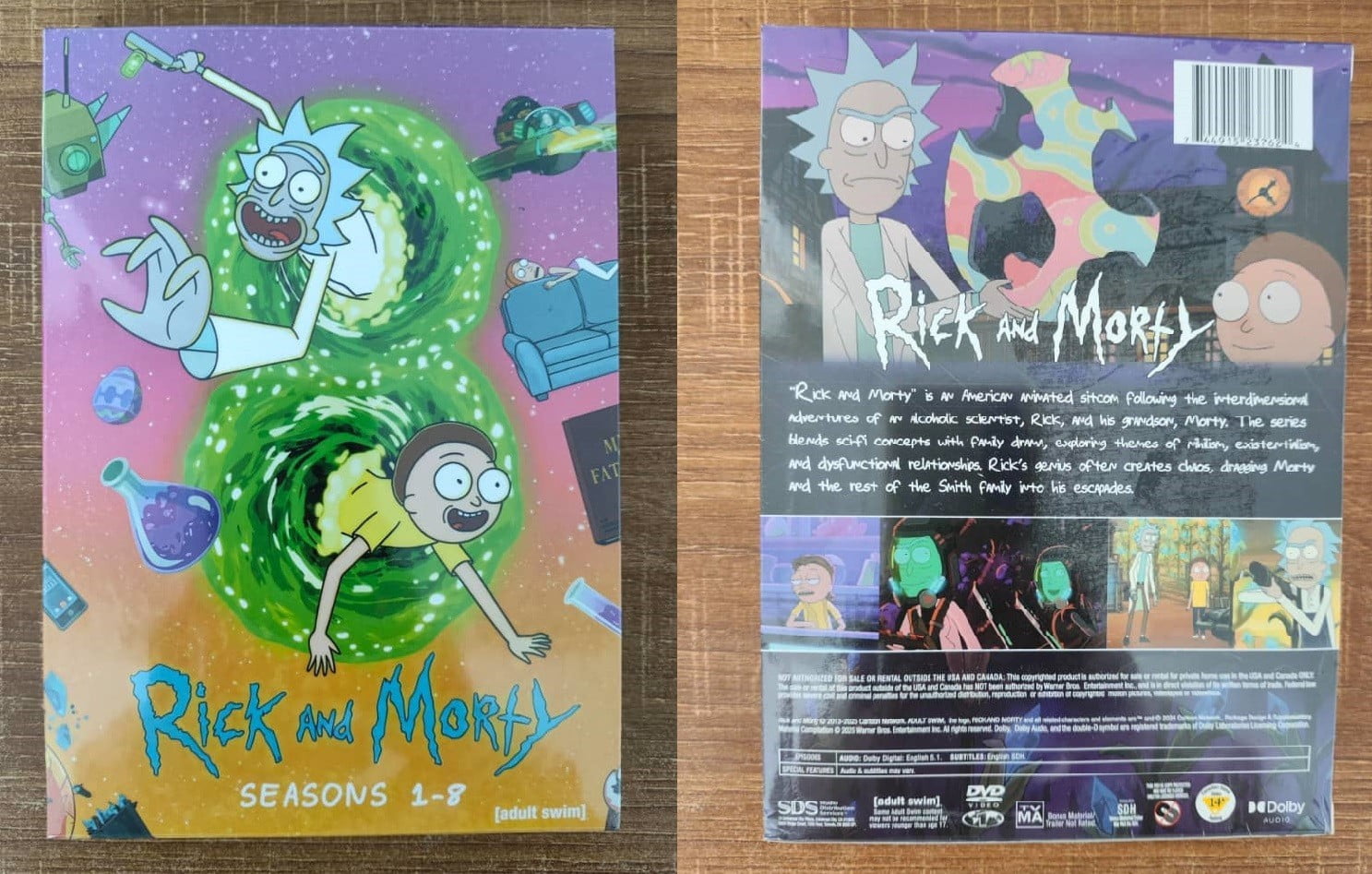 Rick and Morty: The Complete Series, Seasons 1-8 (DVD, 16-Disc, Box-Set ...