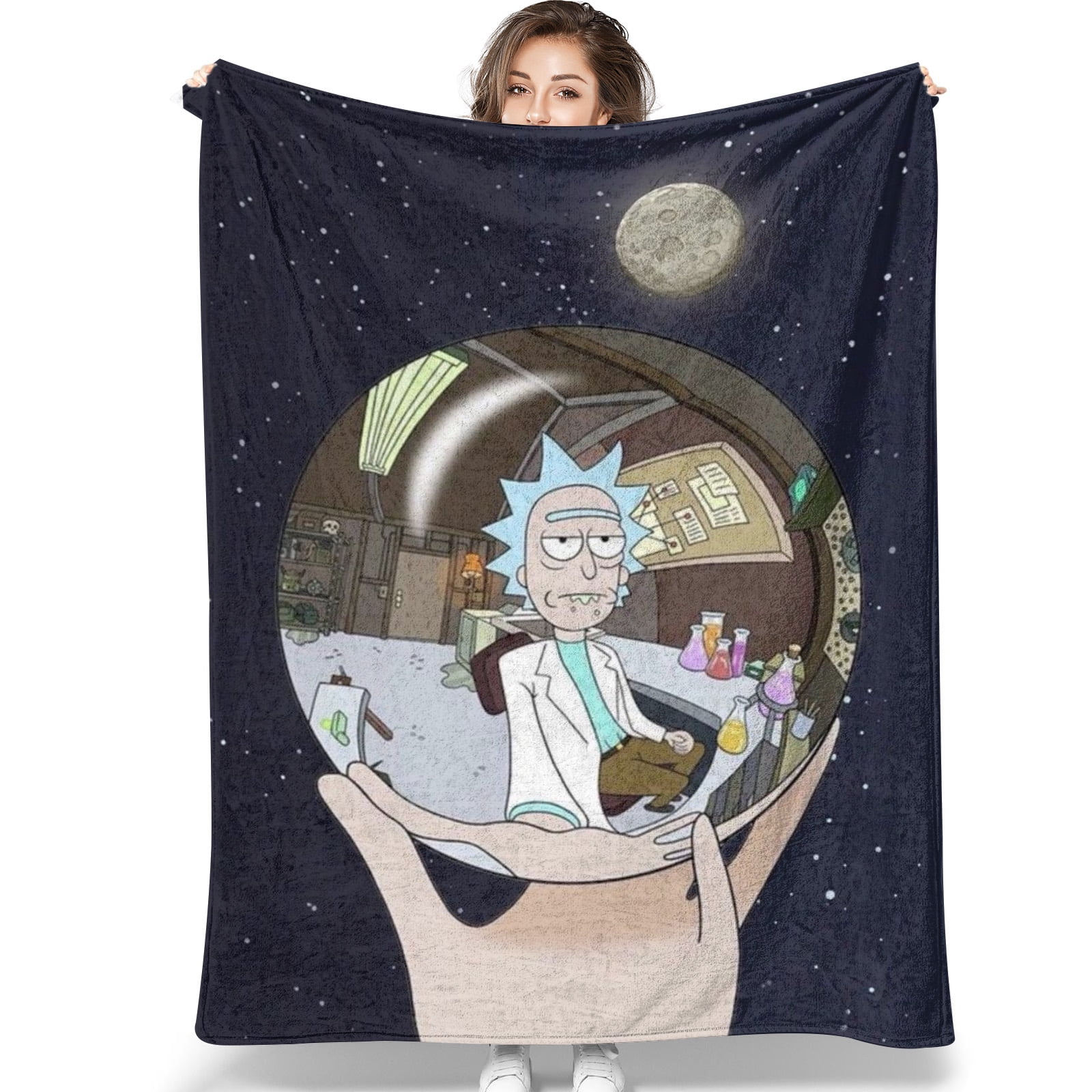 Rick and Morty Tribute Ultra-Soft Blanket – Cozy Comfort for Sofa, Bed ...