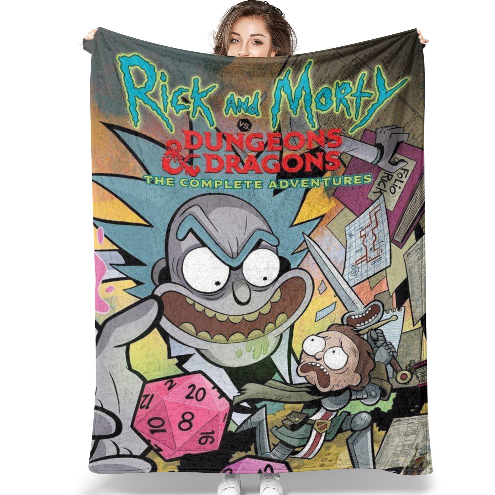 Rick and Morty Tribute Ultra-Soft Blanket – Cozy Comfort for Sofa, Bed ...