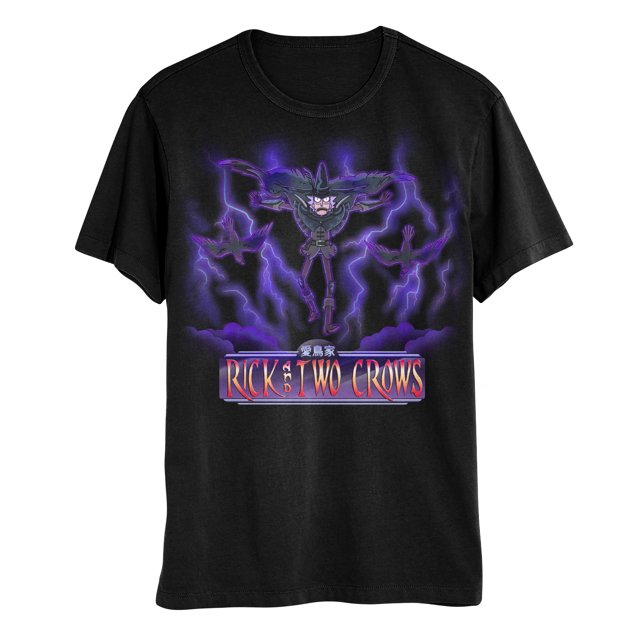 Rick and Morty Two Crows Mens and Womens Short Sleeve T-Shirt (Black,S ...