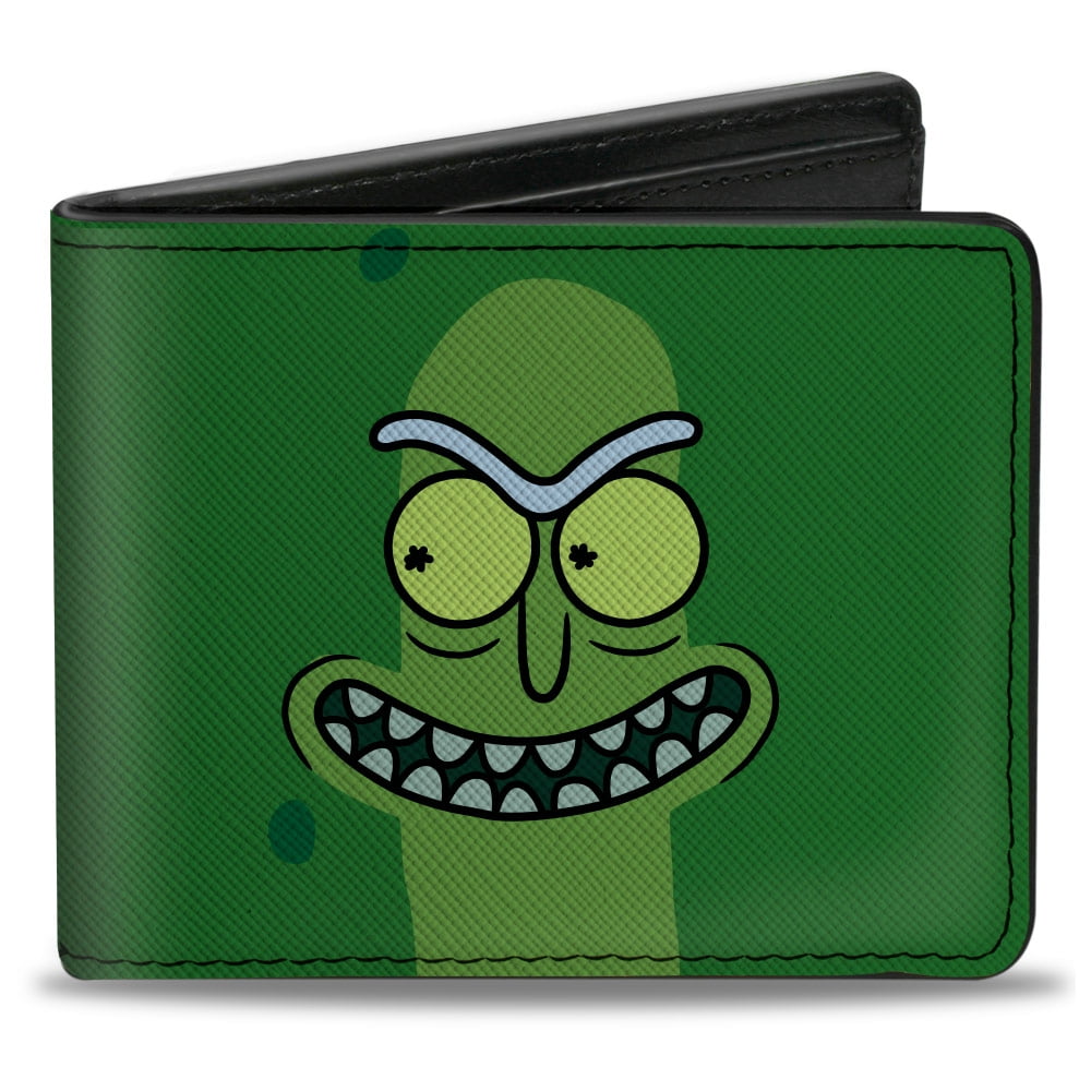 Rick and Morty Wallet, Bifold, Rick and Morty Pickle Rick Grinning ...