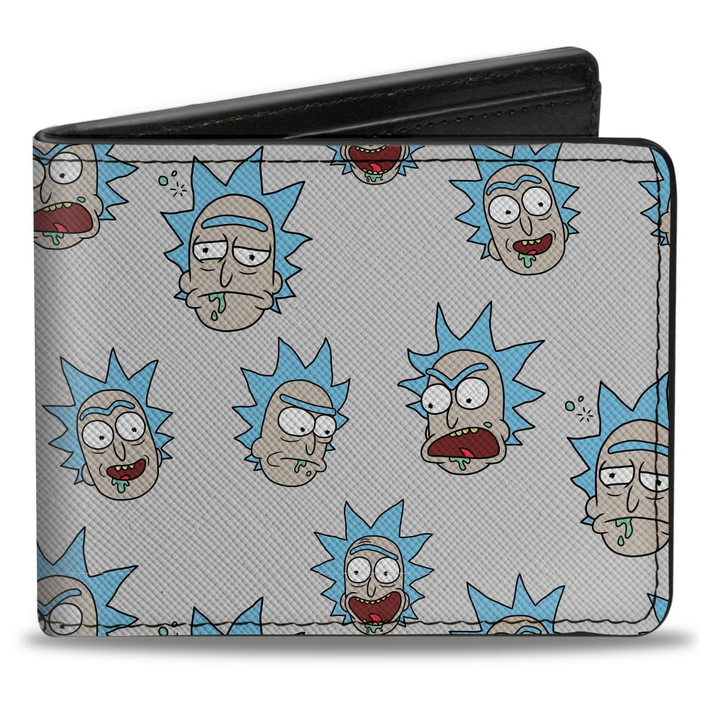 Rick and Morty Wallet, Bifold, Rick and Morty Rick Expressions ...