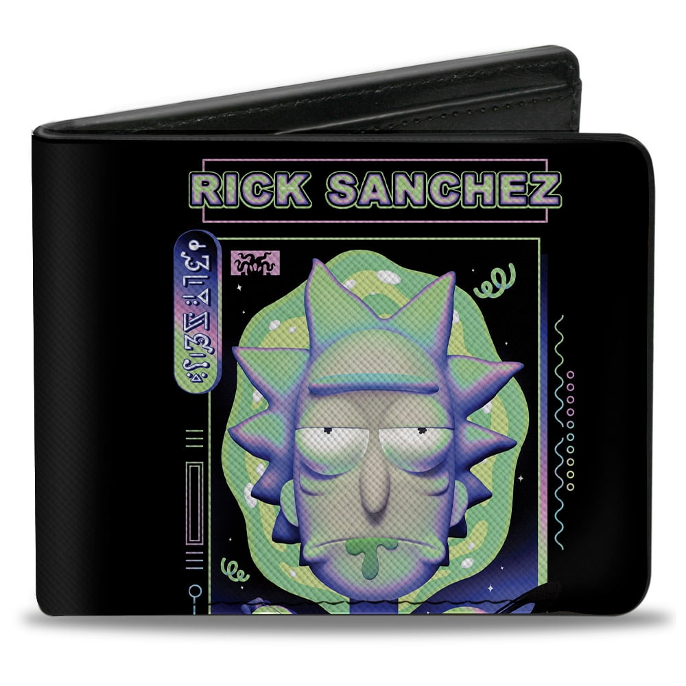 Rick and Morty Wallet, Bifold, Rick and Morty Rick Sanchez Drooling ...