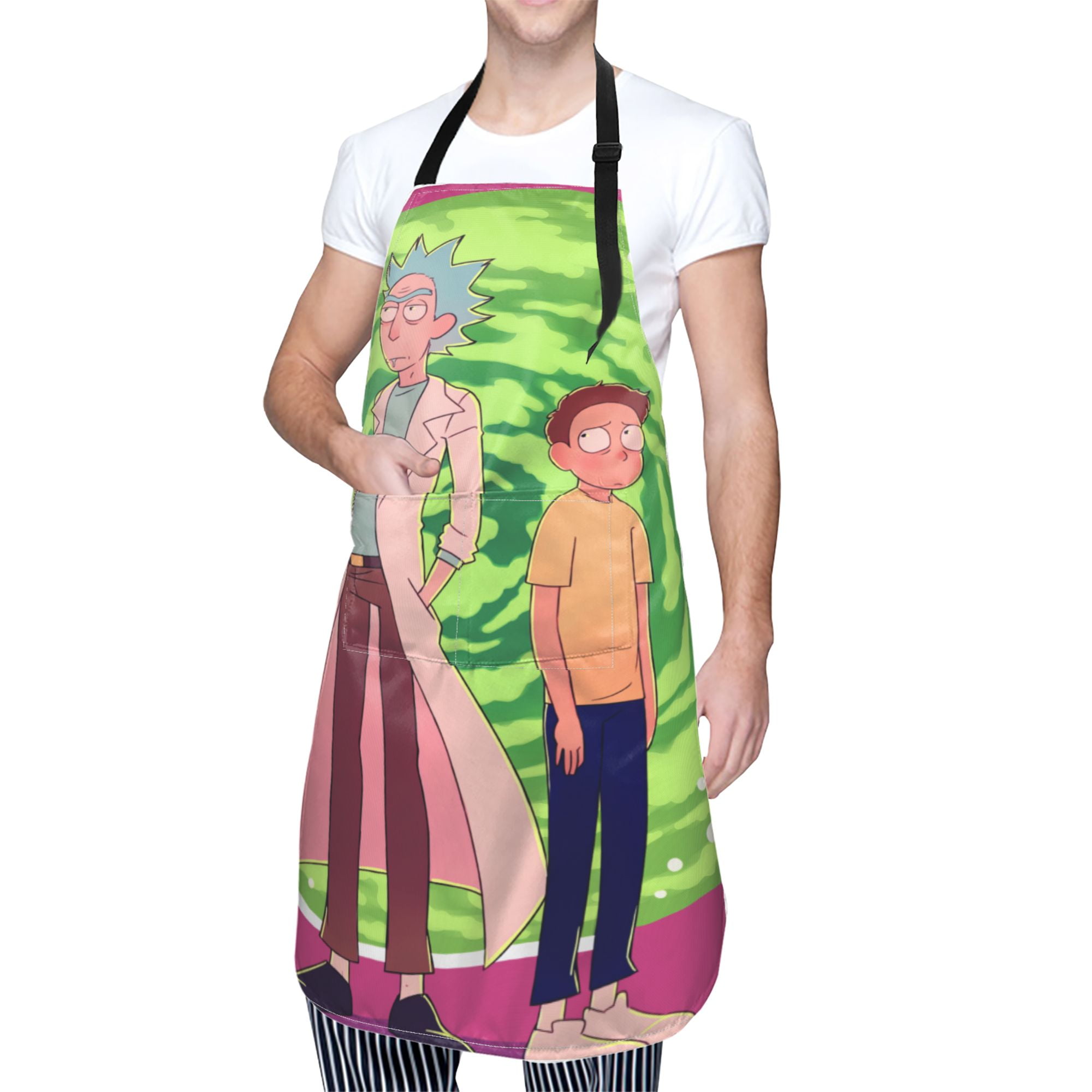 Rick and Morty Waterproof Apron with 2 Pockets for Men Women ...